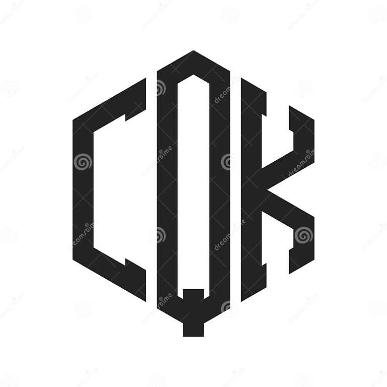 CQK Logo Design. Initial Letter CQK Monogram Logo Using Hexagon Shape ...