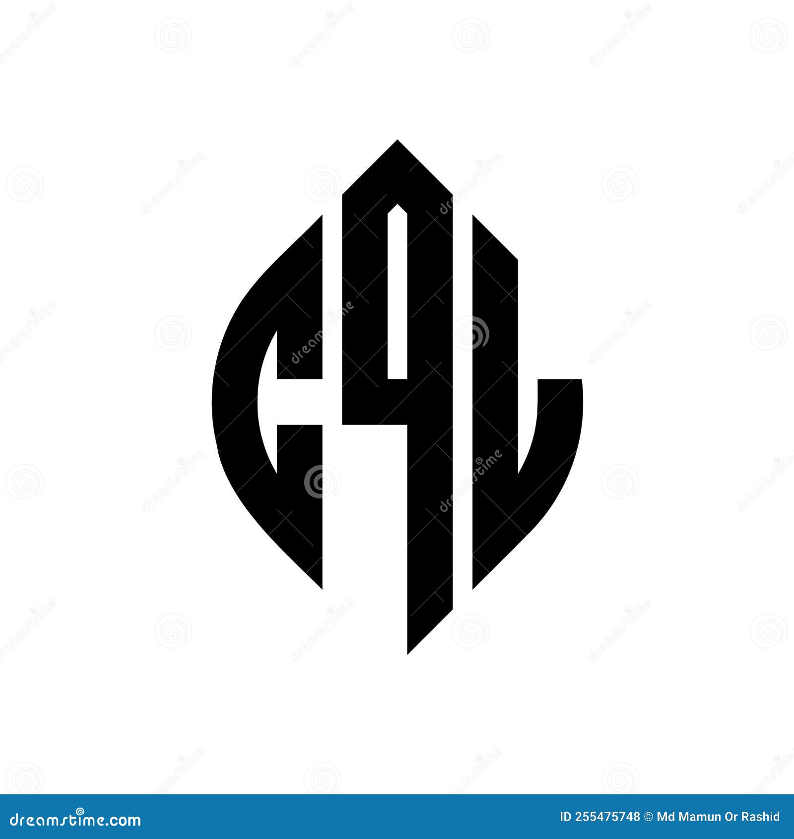 CQL Circle Letter Logo Design with Circle and Ellipse Shape. CQL ...