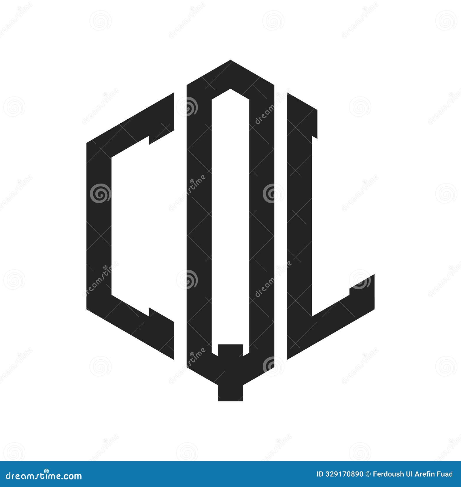 CQL Logo Design. Initial Letter CQL Monogram Logo Using Hexagon Shape ...
