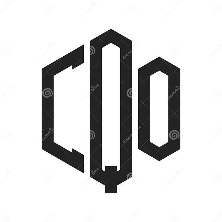 CQO Logo Design. Initial Letter CQO Monogram Logo Using Hexagon Shape ...