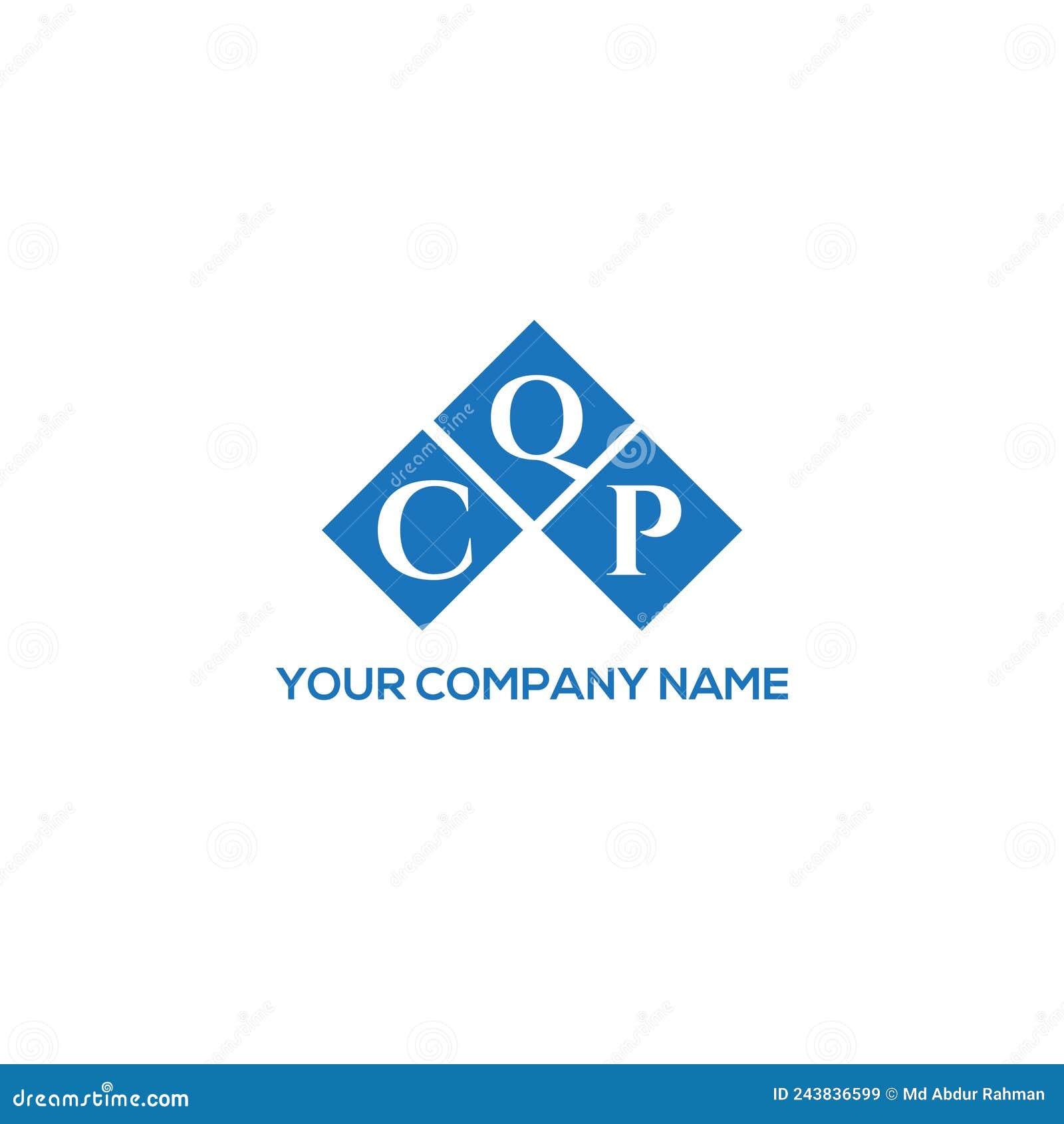 CQP Letter Logo Design on White Background. CQP Creative Initials ...