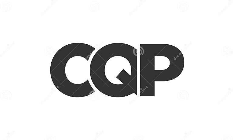 CQP Logo Design Template with Strong and Modern Bold Text. Initial ...