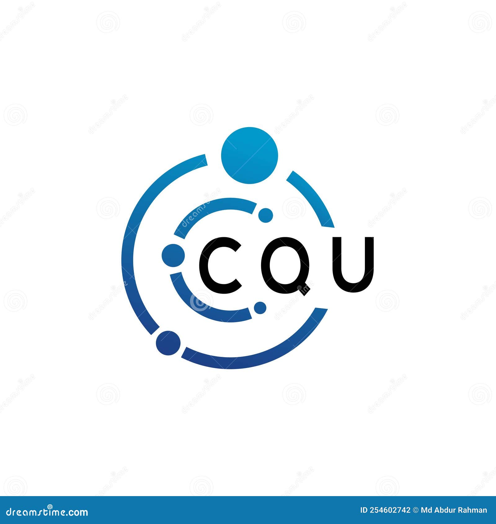 CQU Letter Logo Design on White Background. CQU Creative Initials ...