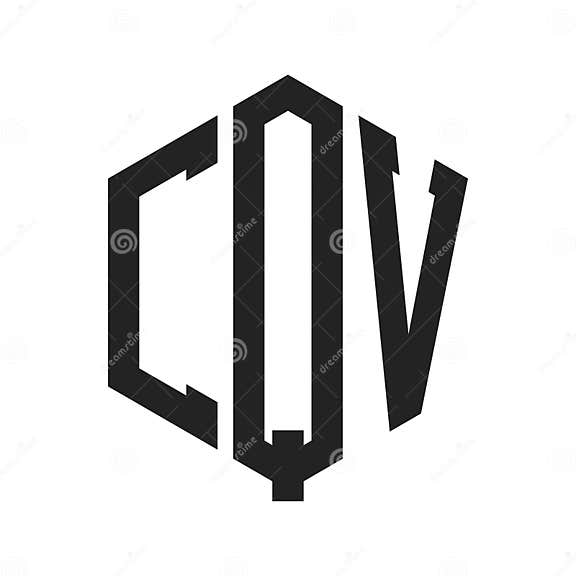 CQV Logo Design. Initial Letter CQV Monogram Logo Using Hexagon Shape ...