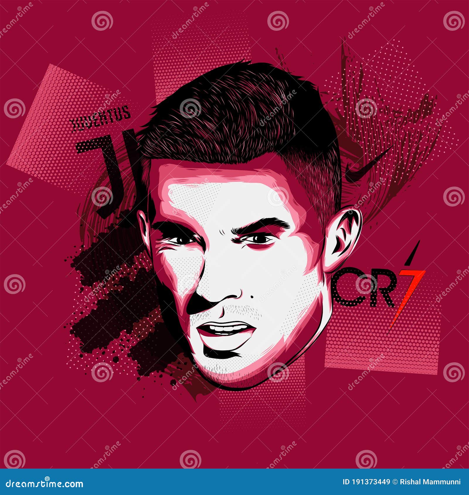 Cristiano Ronaldo Silhouette Logo Vector | CartoonDealer.com #141390632