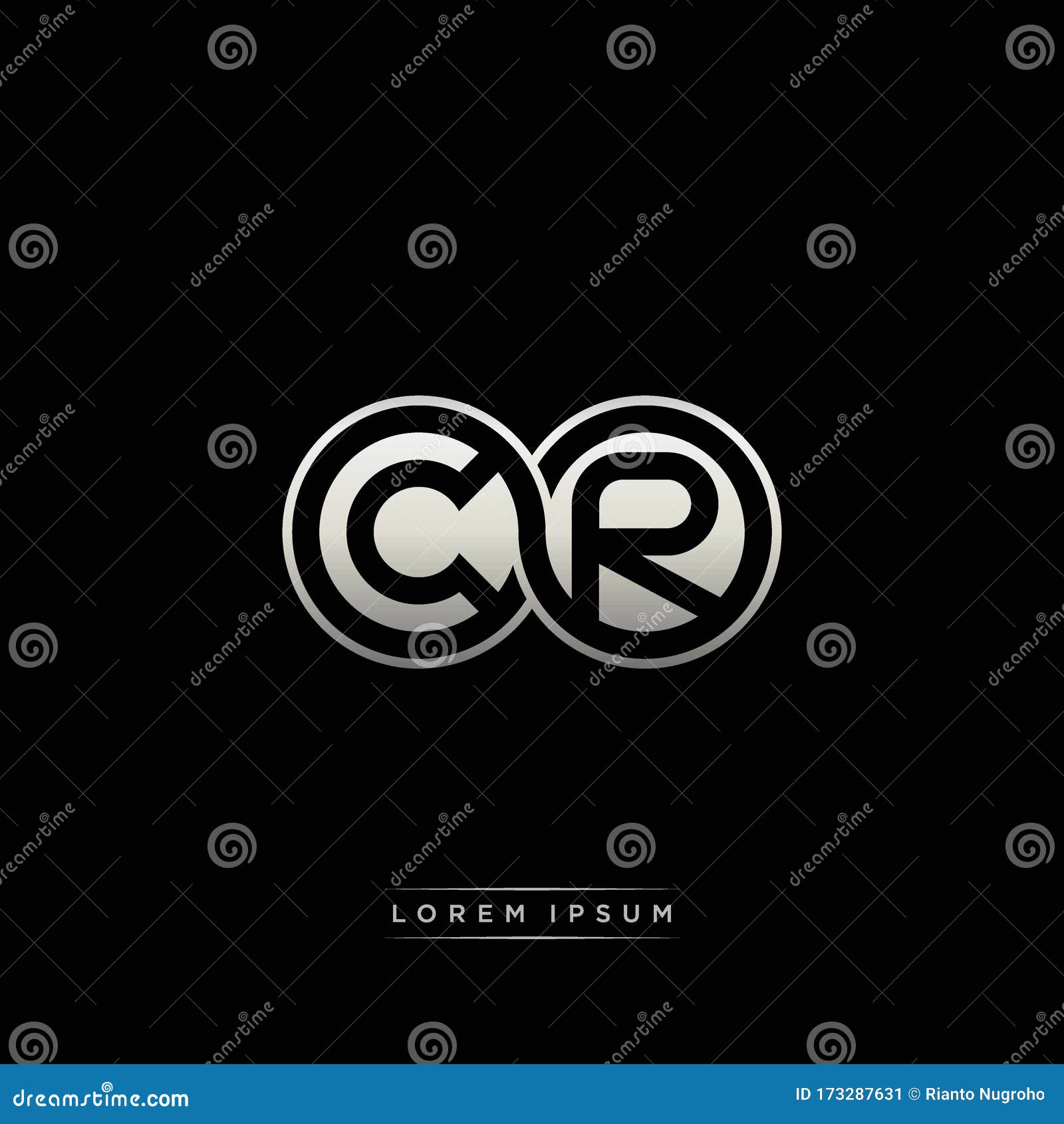 CR Initial Letter Linked Circle Capital Monogram Logo Modern Template ...