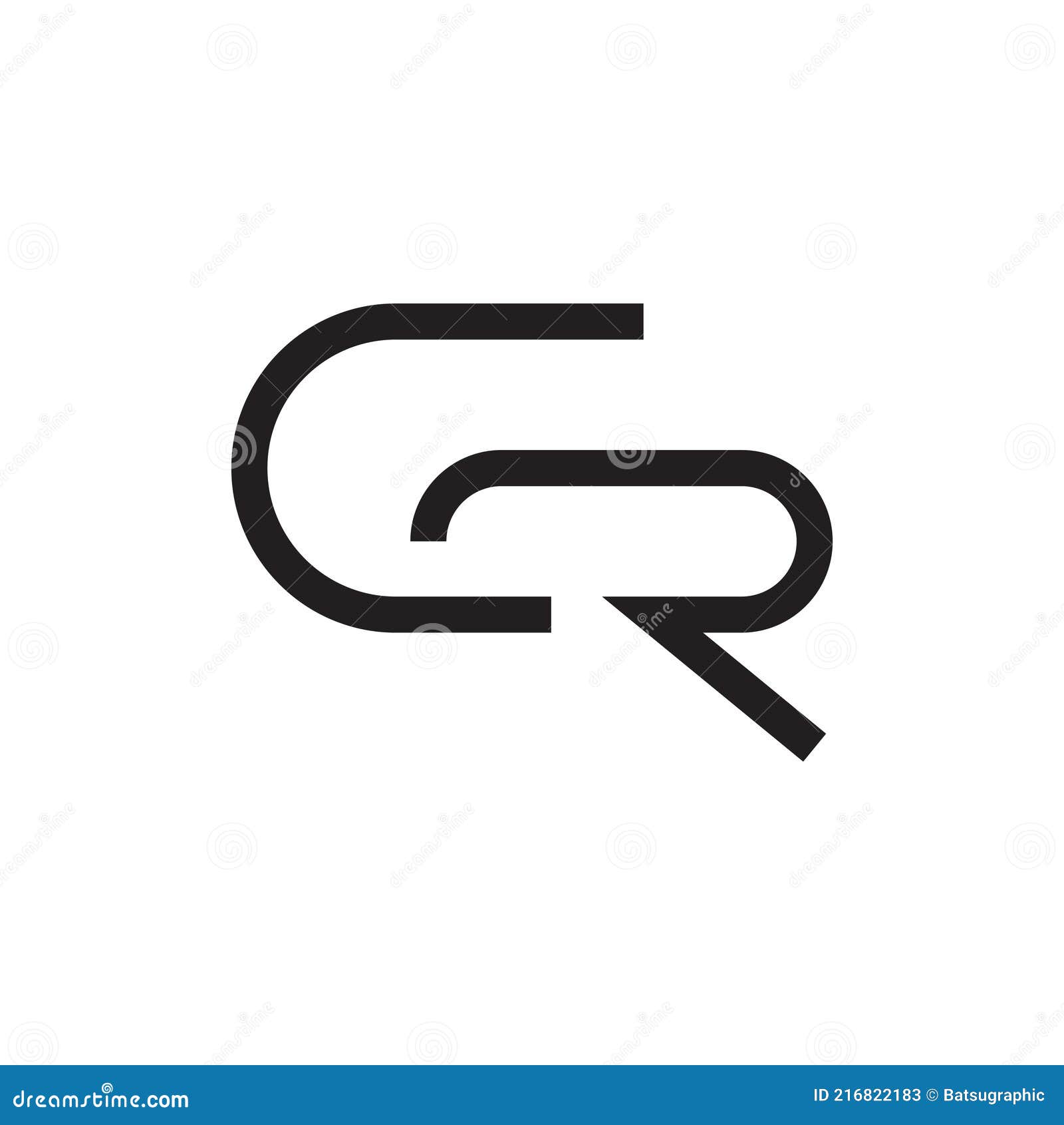 Cr Initial Letter Vector Logo Stock Vector - Illustration of abstract ...