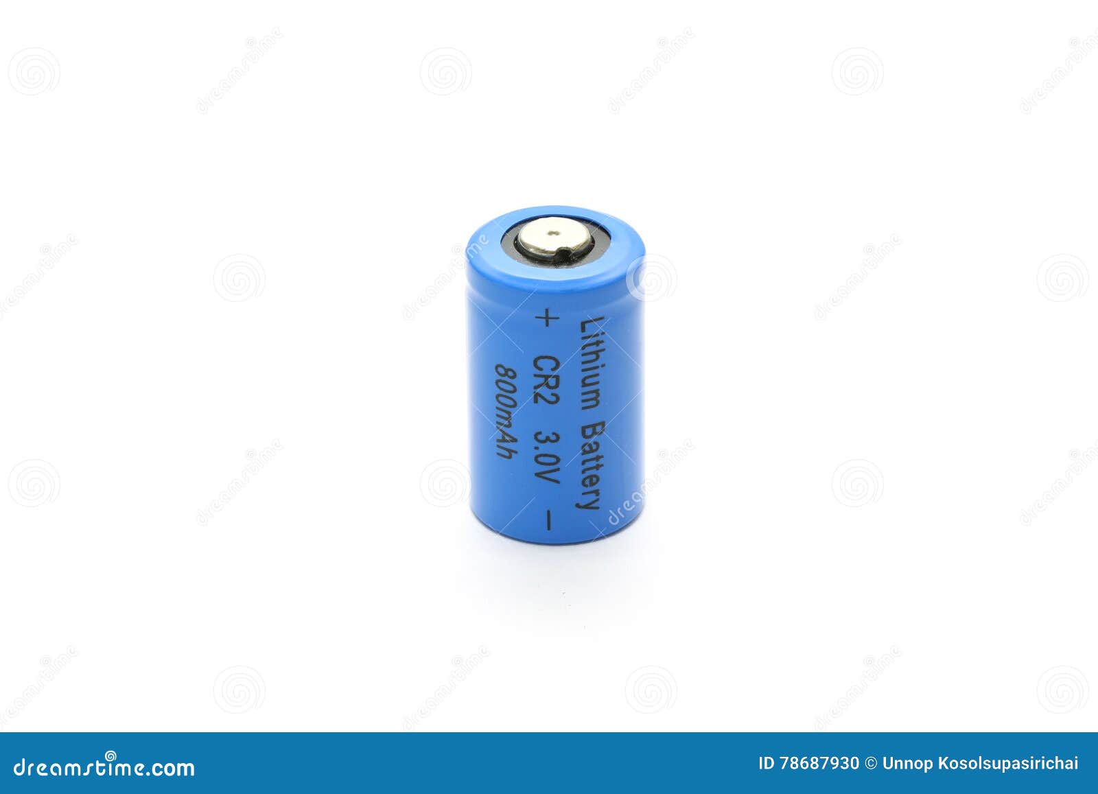 Lithium Battery Isolated On White Background Stock Photography ...