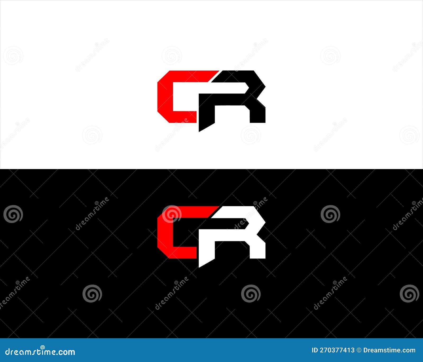CR Logo Icon Vector stock vector. Illustration of business - 270377413