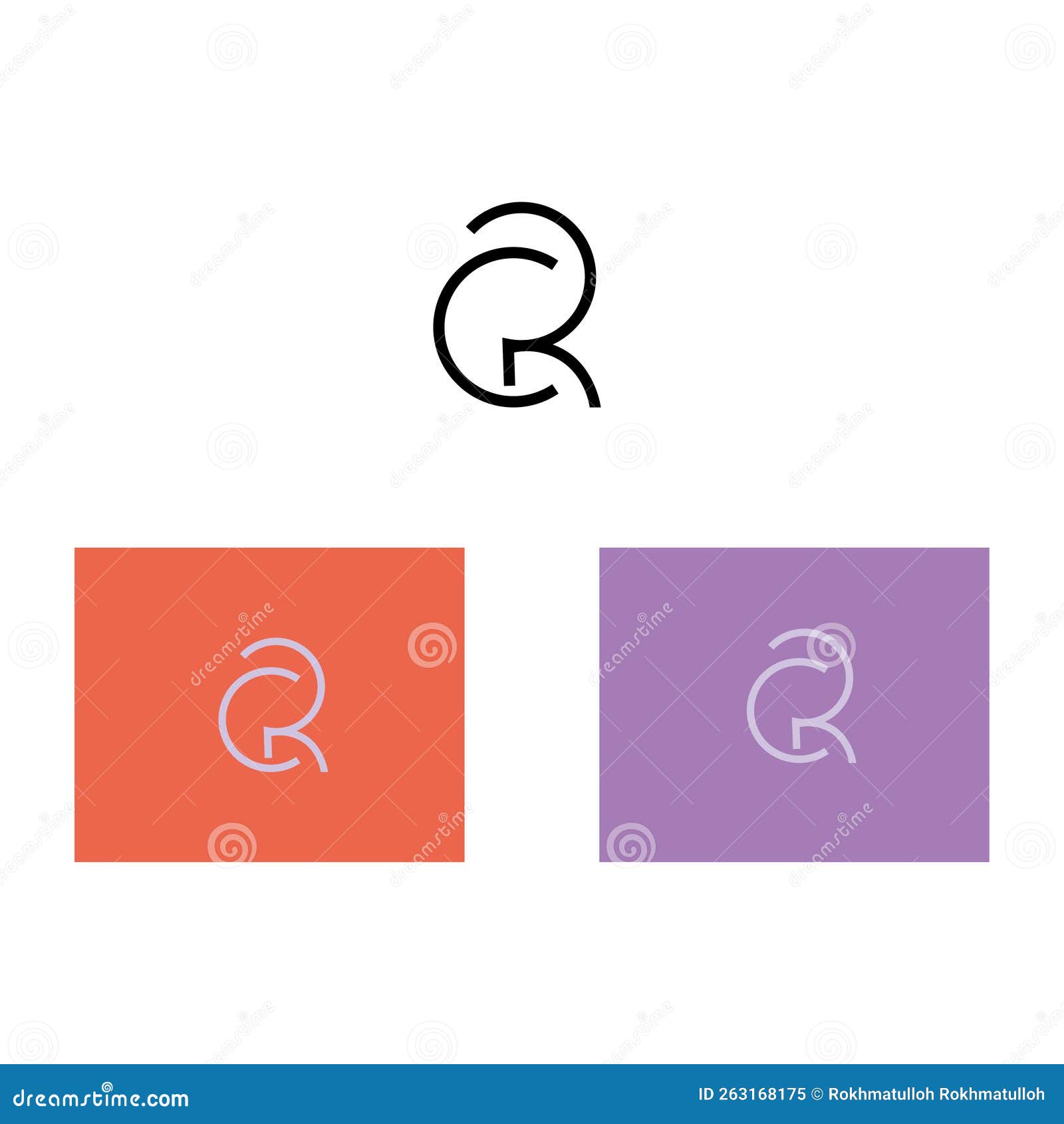 CR Logo Initials Design Template Vector Stock Vector - Illustration of ...