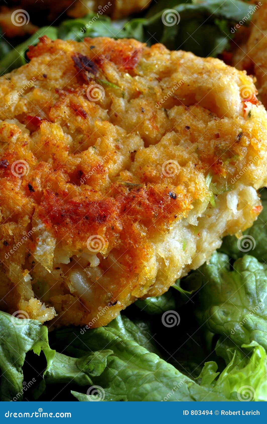 Crab cakes stock photo. Image of salad, dinner, king, macro - 803494