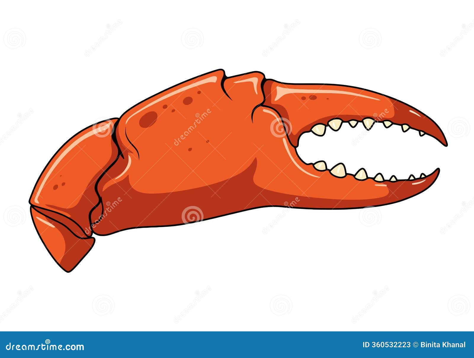 Crab Claw Clip Art. stock illustration. Illustration of vector - 360532223