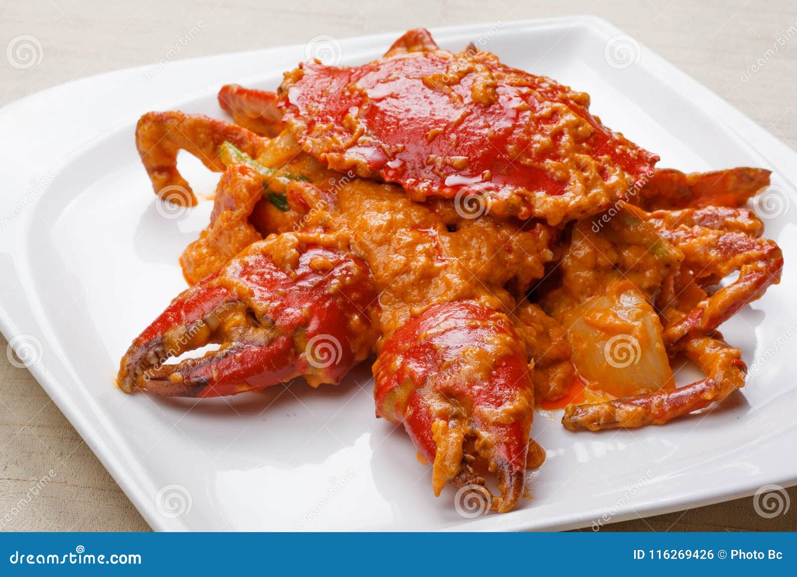 Fried crab with curry stock photo. Image of dinner, special - 116269426