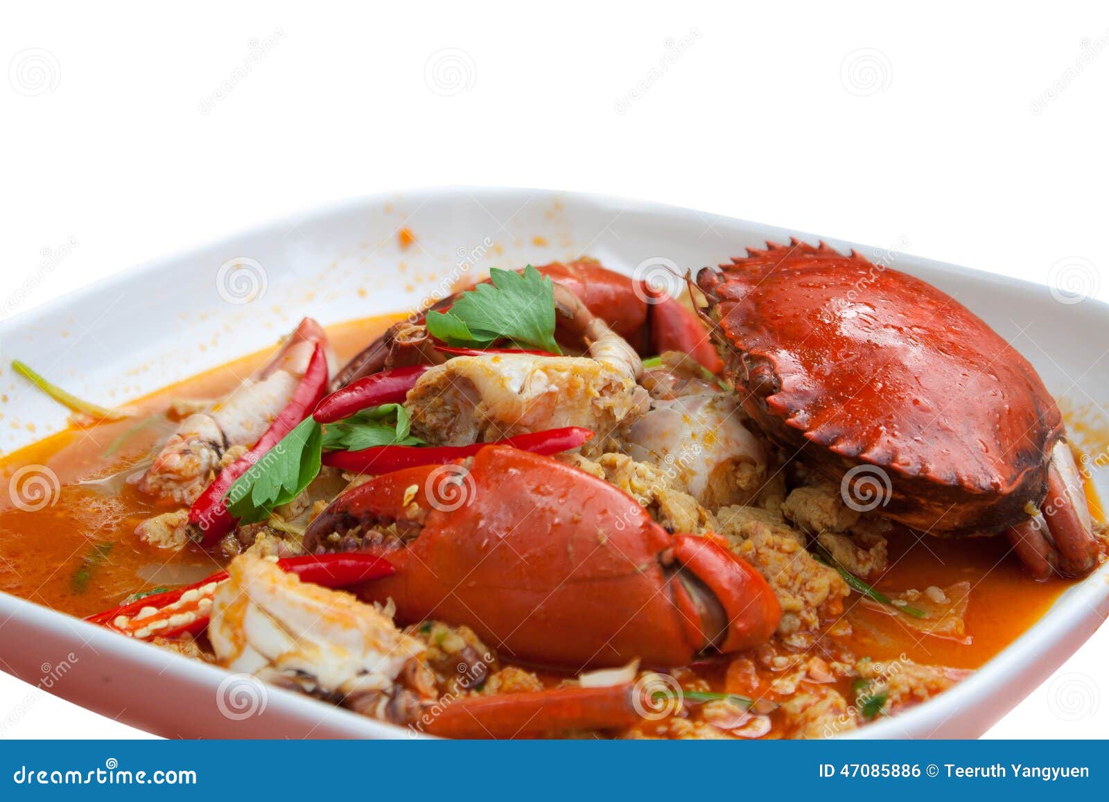 Crab in Curry Powder. stock photo. Image of organic, black - 47085886