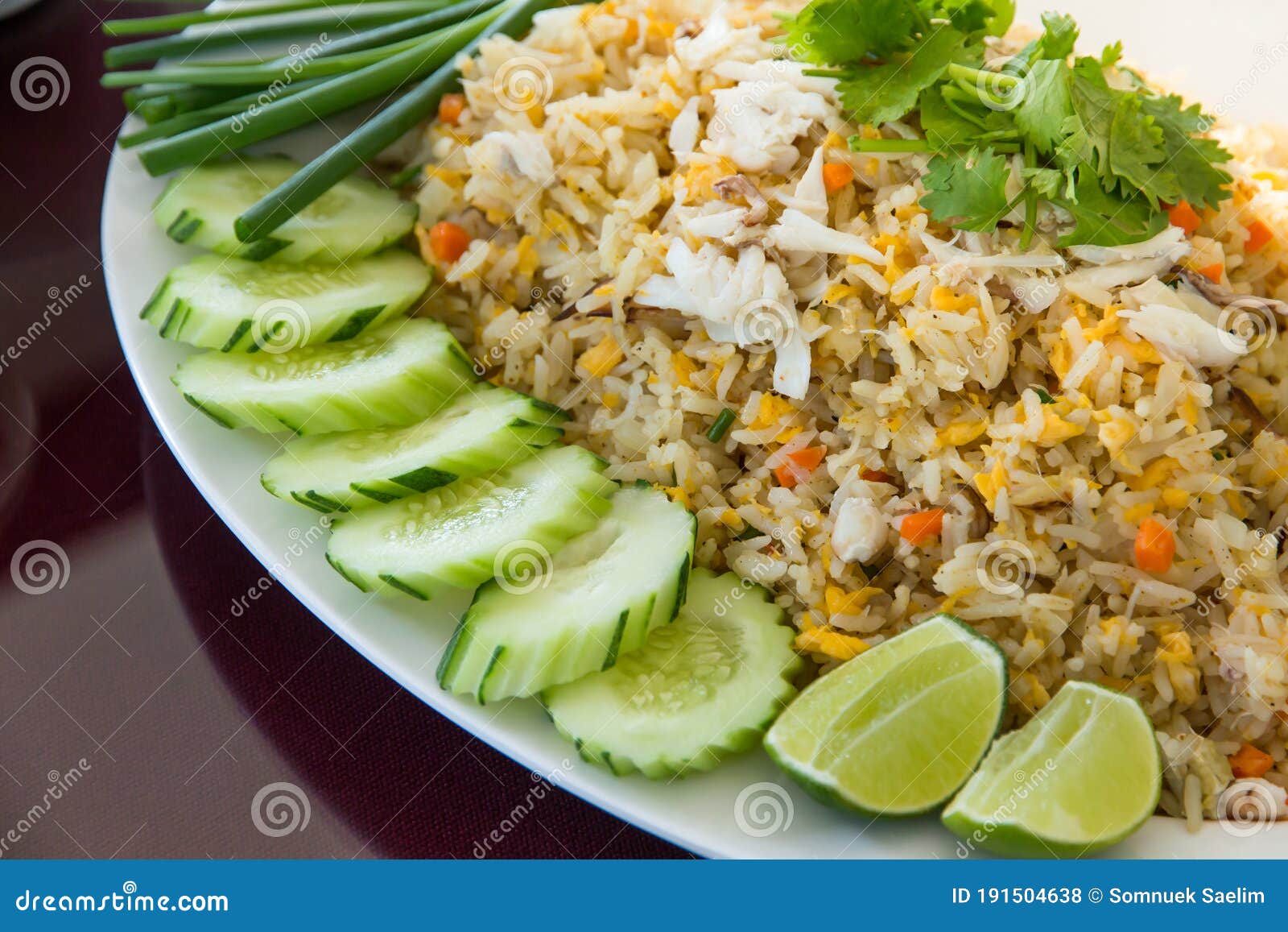 Crab Fried Rice, Fried Rice Thai Cuisine Style, Thailand Stock Photo ...