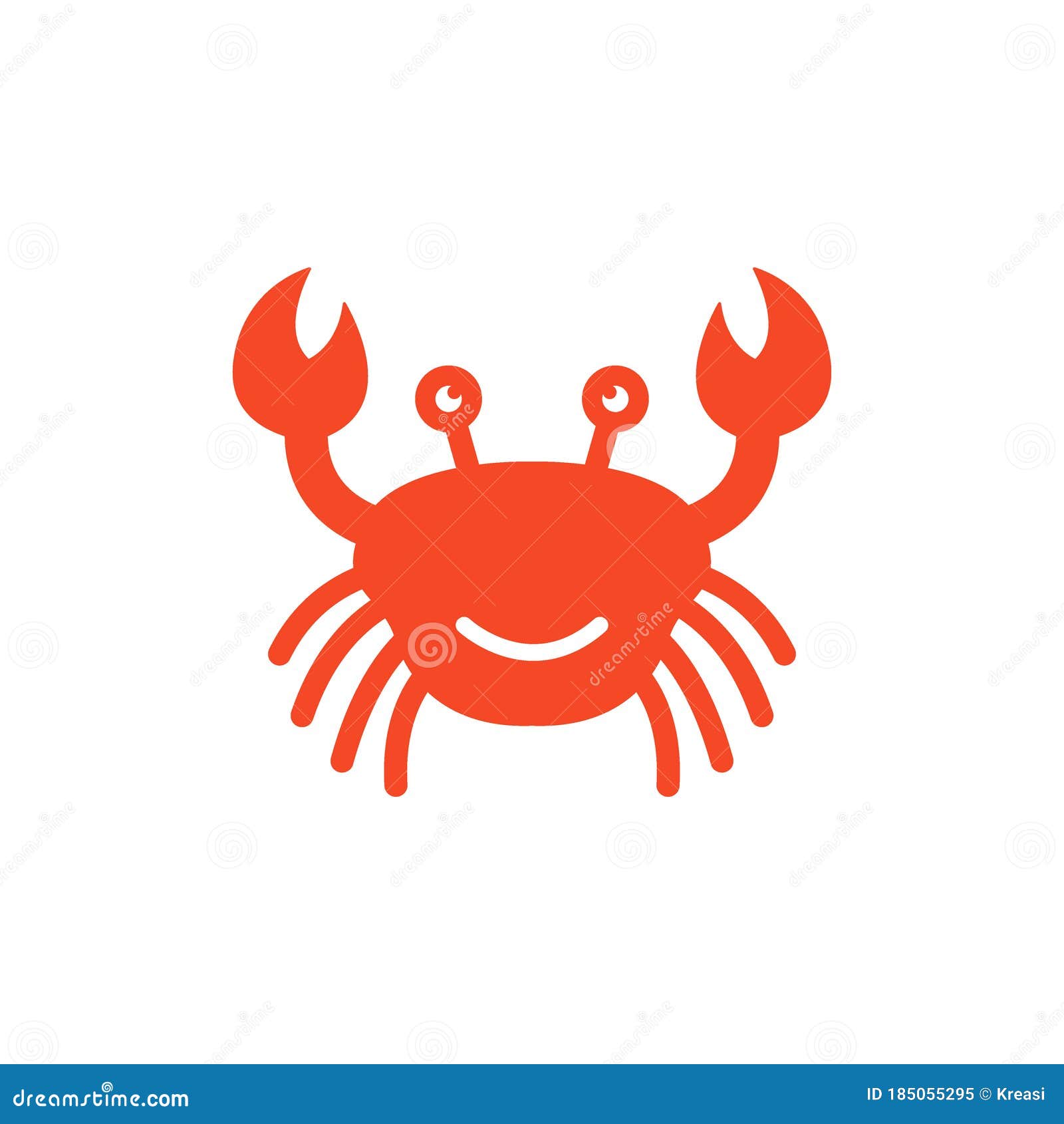 Crab Icon Flat Vector Illustration Stock Vector - Illustration of flat ... Crab Icon Flat Vector Illustration Stock Vector - Illustration of flat ...