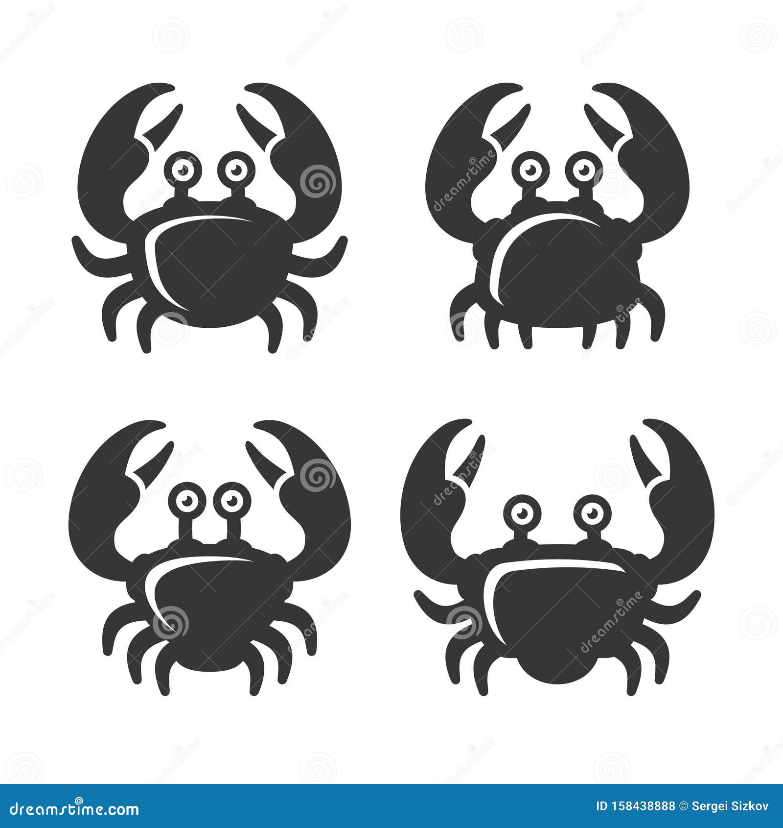 Crab Icon, Simple Style Cartoon Vector | CartoonDealer.com #81631695