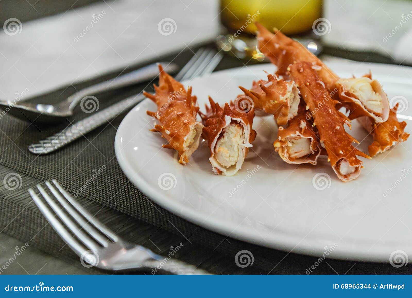 Crab Legs with Shell. stock photo. Image of gourmet, closeup - 68965344