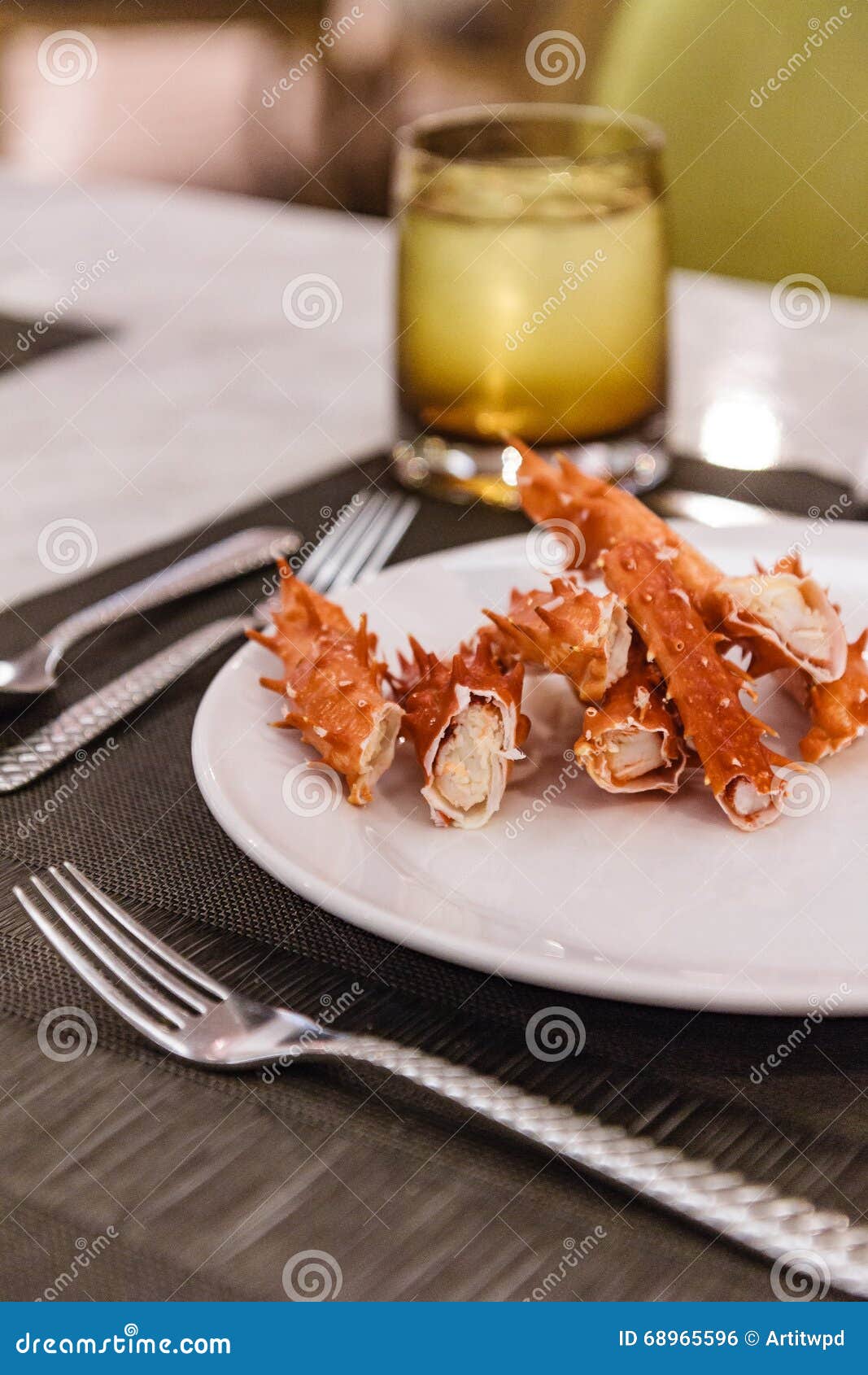Crab Legs with Shell. stock photo. Image of dinner, crab - 68965596