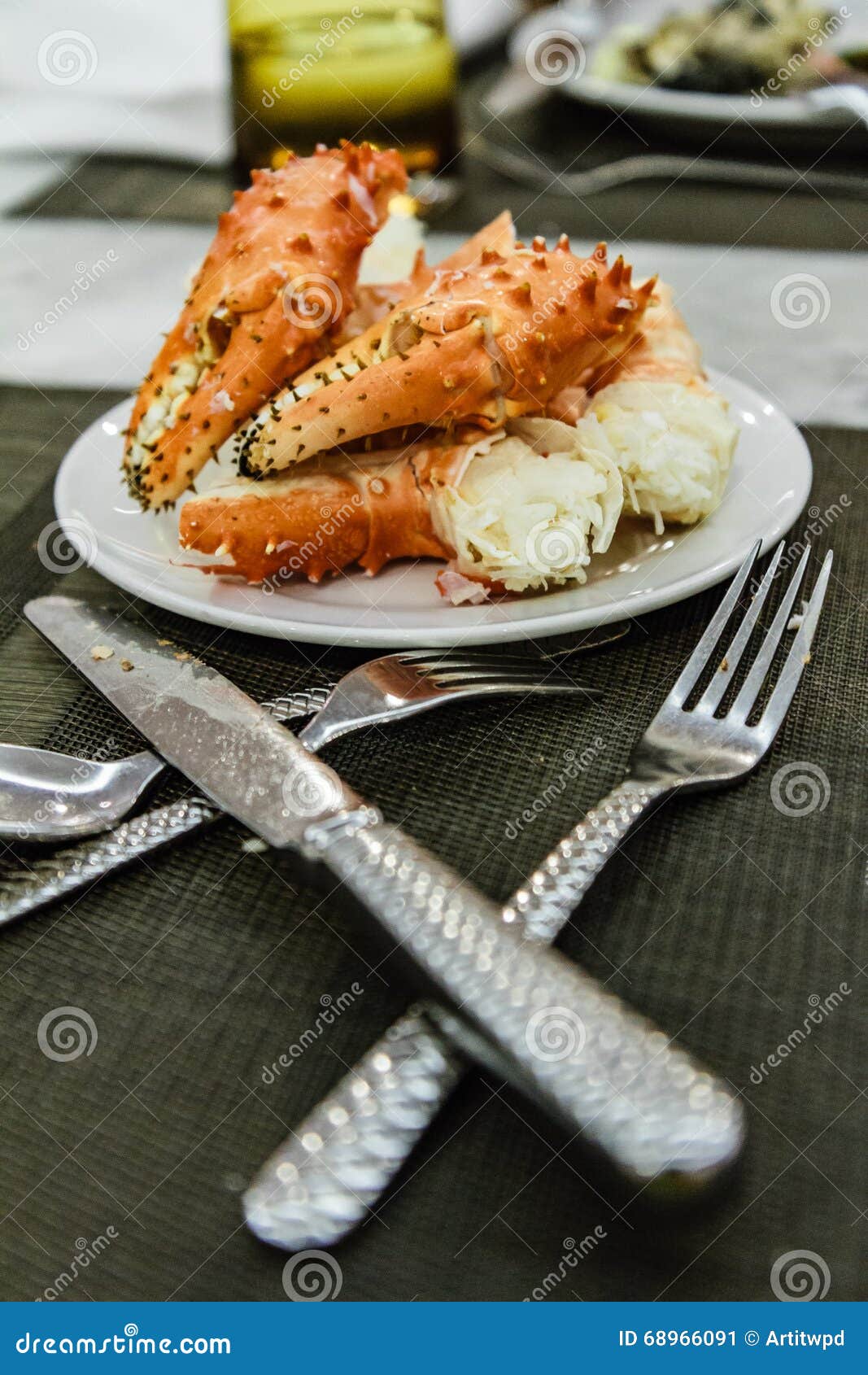 Crab Legs with Shell. stock image. Image of hokkaido - 68966091