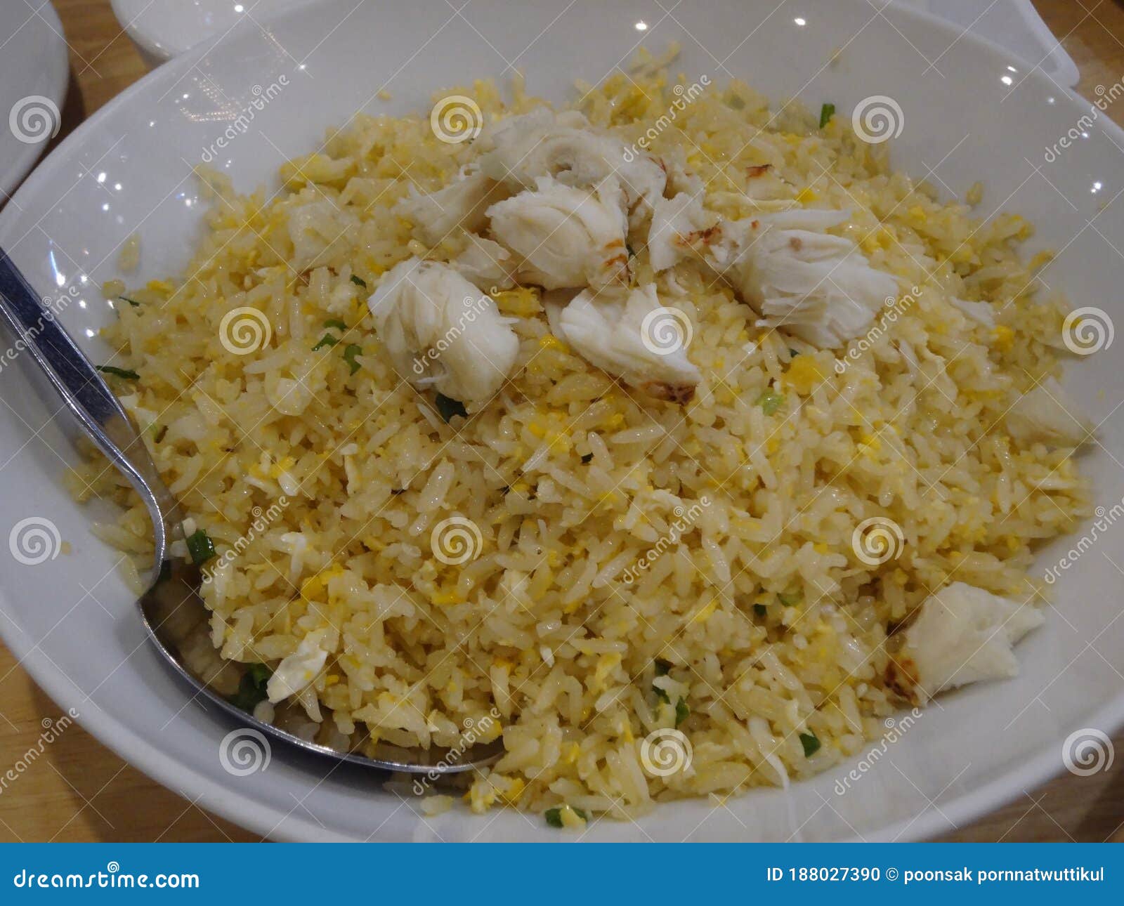 Crab meat fried rice stock photo. Image of friedrice - 188027390