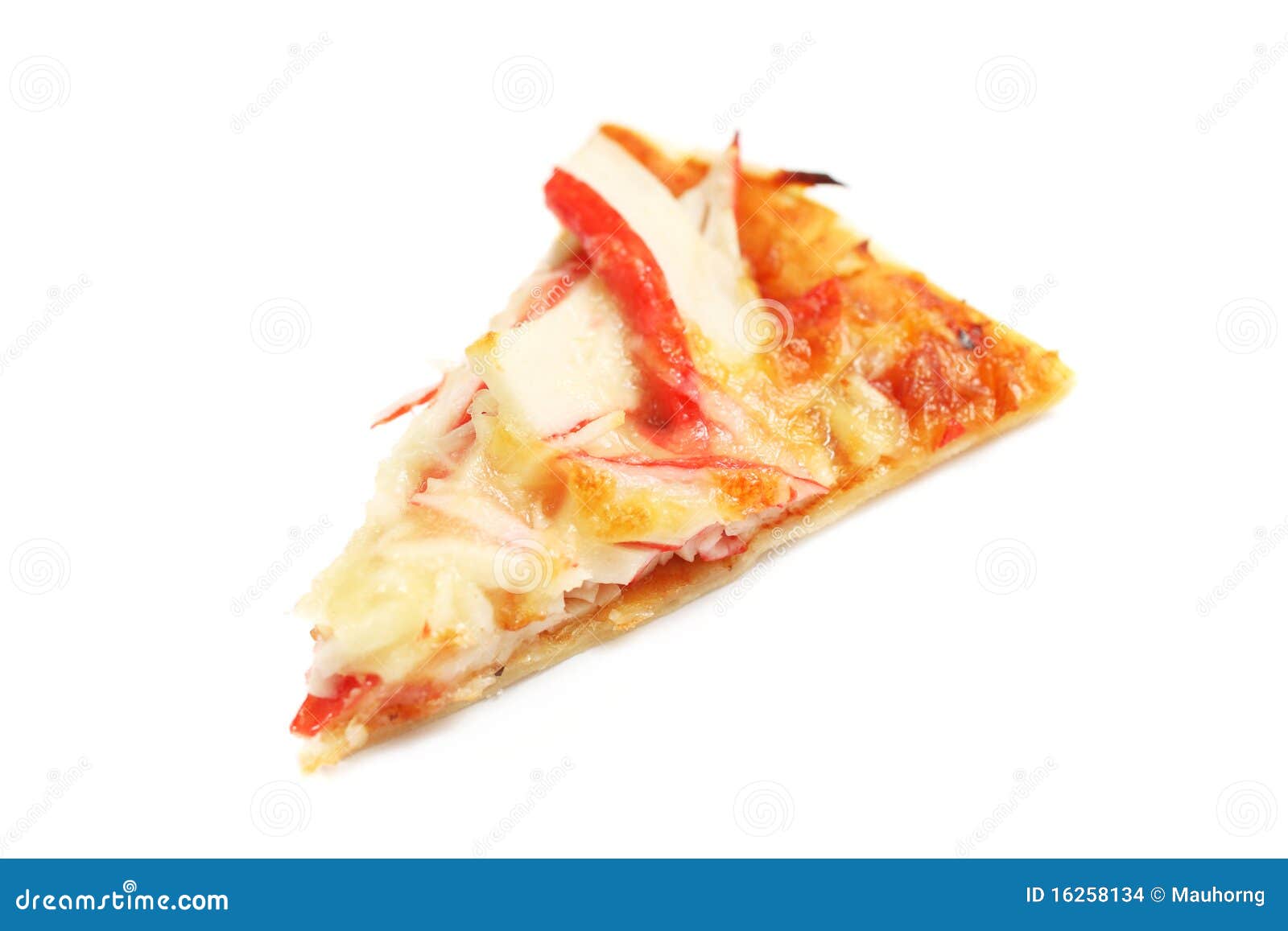 Crab Meat Pizza stock photo. Image of brown, fastfood - 16258134