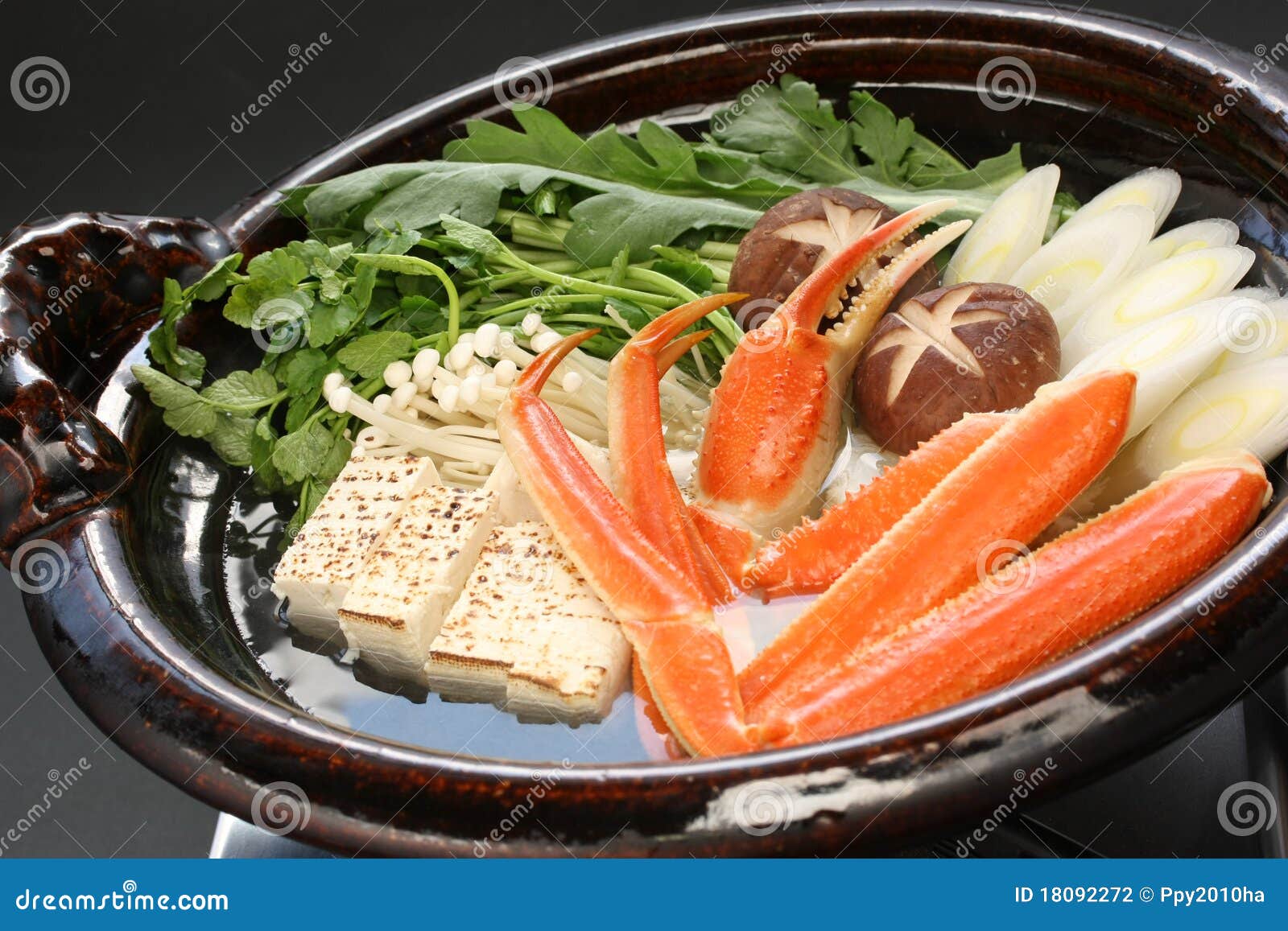 Crab Nabemono , Japanese Steamboat Dish Stock Photo - Image of nabe ...