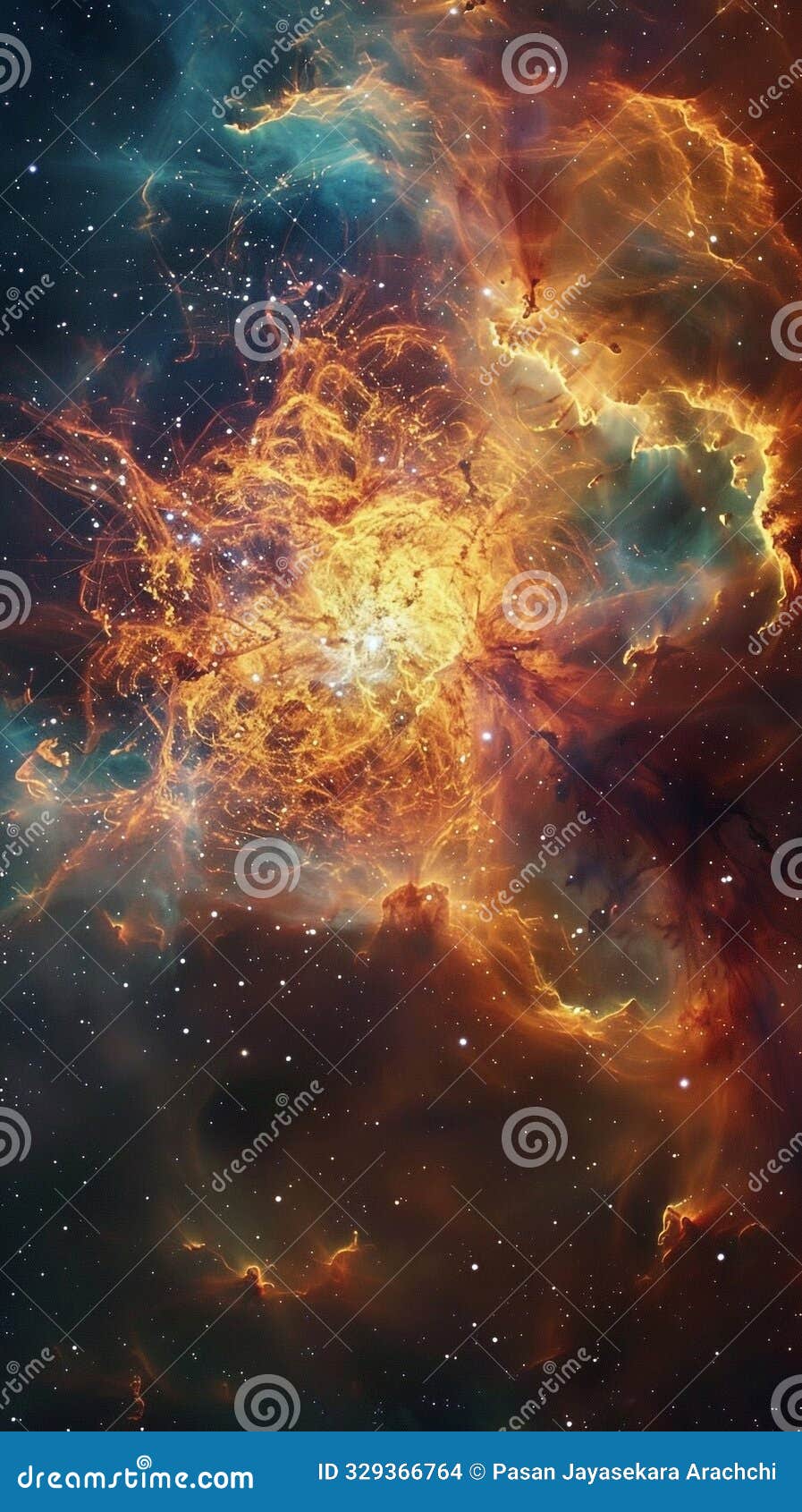 The Crab Nebula Displaying Remnants of a Supernova Explosion Stock ...