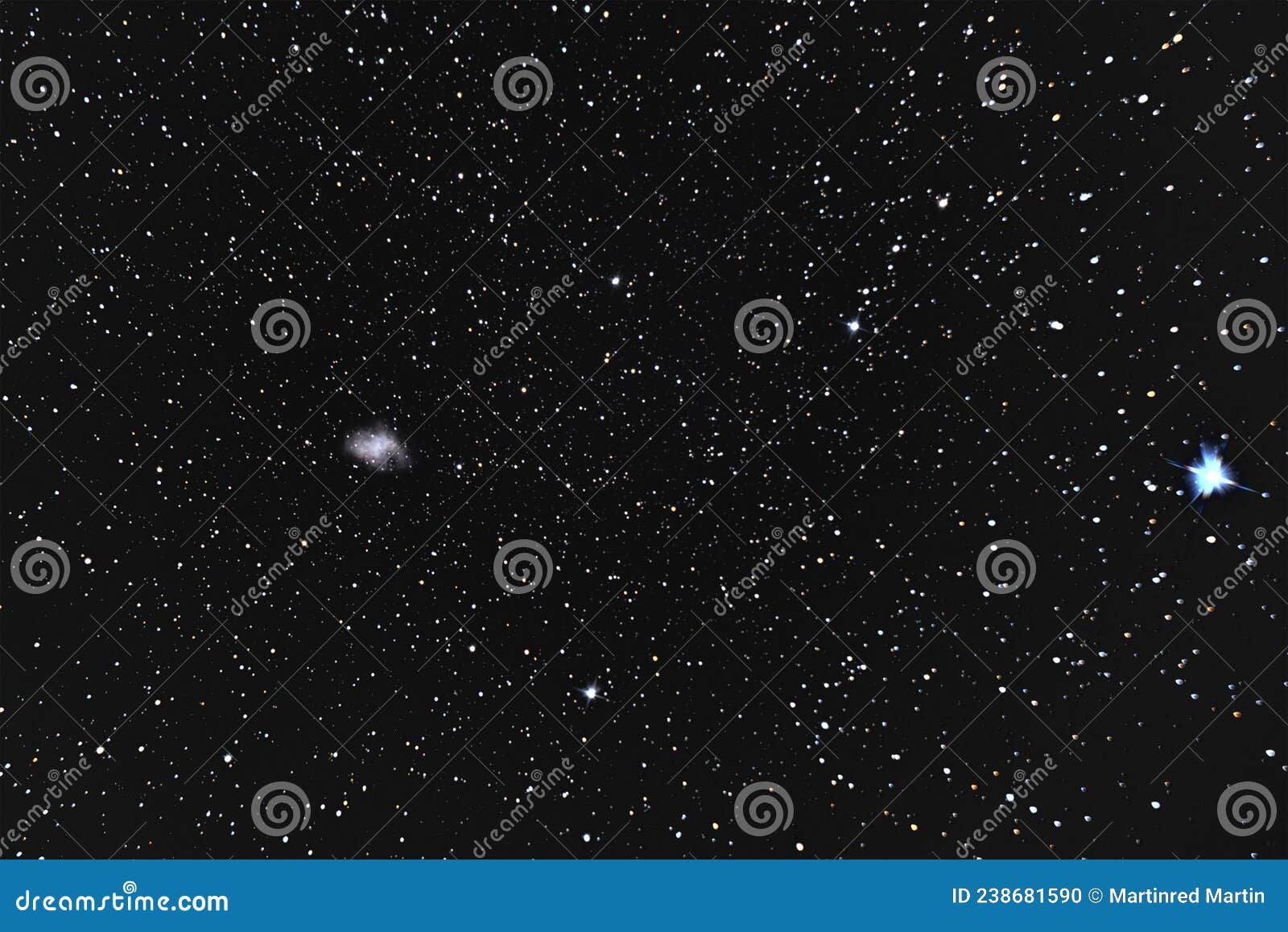 The Crab Nebula is a Plerion-type Supernova Remnant Stock Photo - Image ...