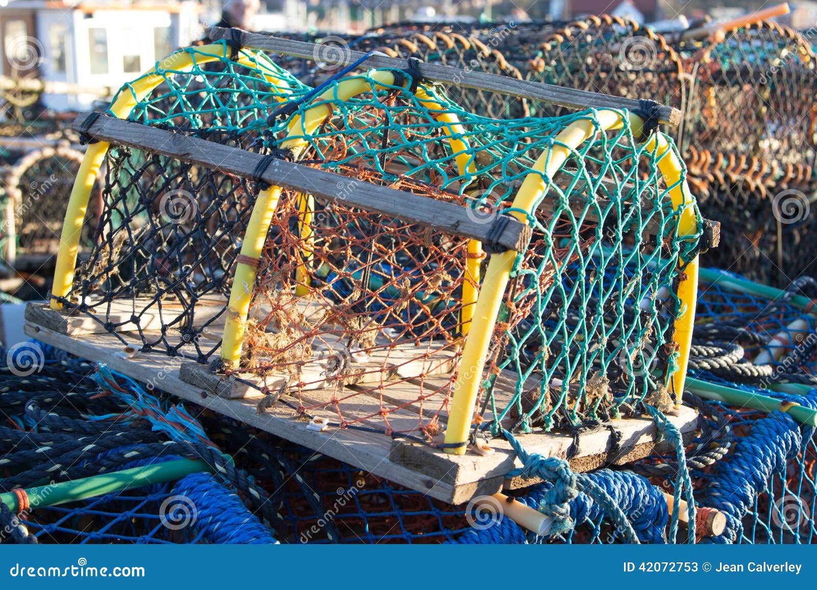 Crab pot stock image. Image of whitby, catch, harbour - 42072753