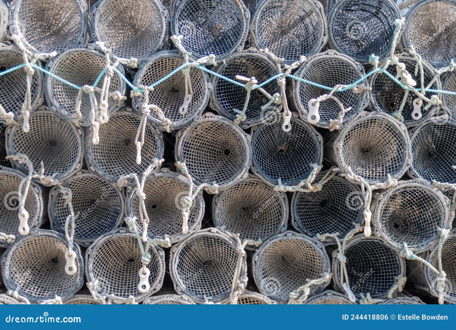 Crab pots pattern editorial photo. Image of pile, creating - 244418806