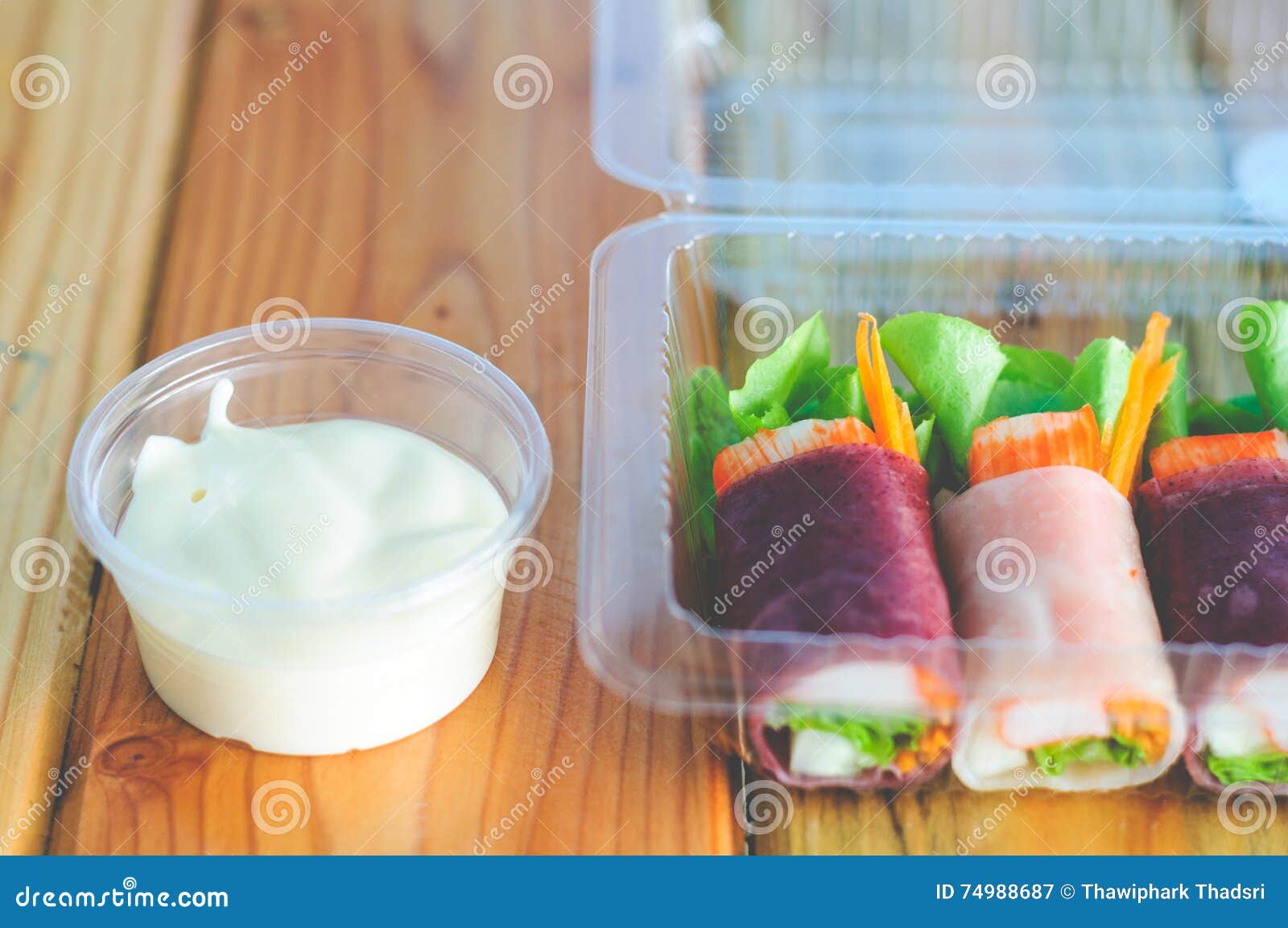 Crab Salad Row stock image. Image of meal, healthy, background - 74988687