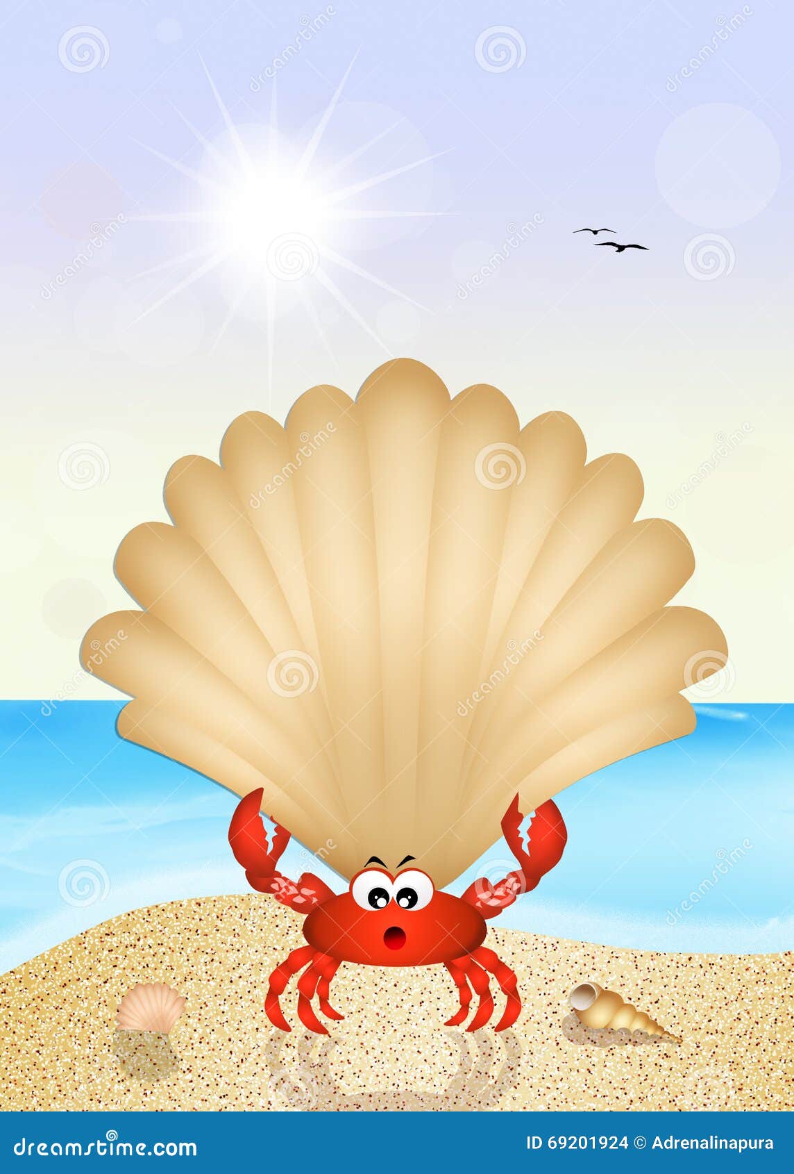 Crab In The Shell Stock Image | CartoonDealer.com #89557009