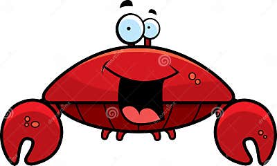 Crab Smiling stock vector. Illustration of cartoon, crab - 15835956