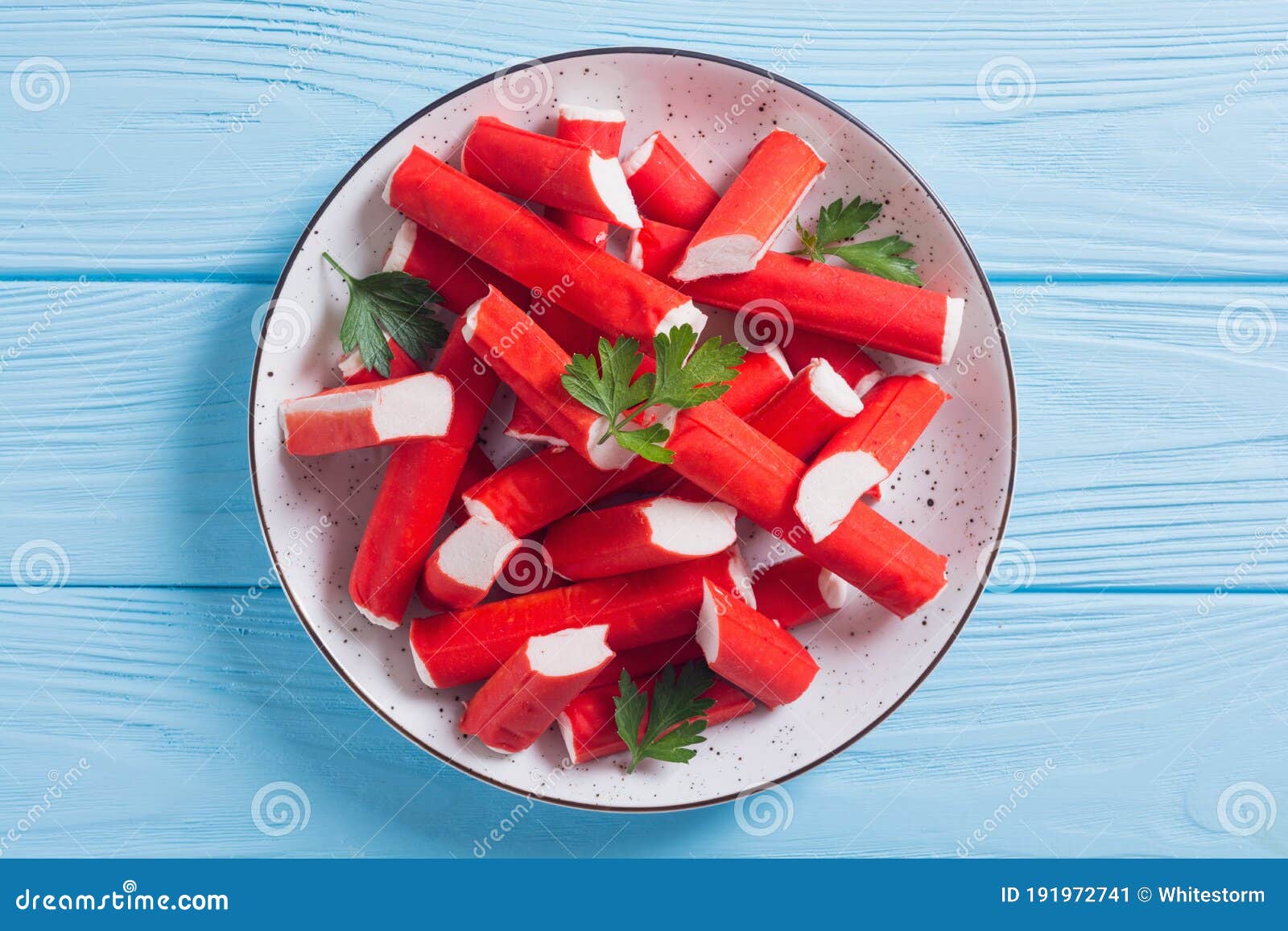 Crab Sticks from Fish Protein Stock Image - Image of dinner, japanese ...
