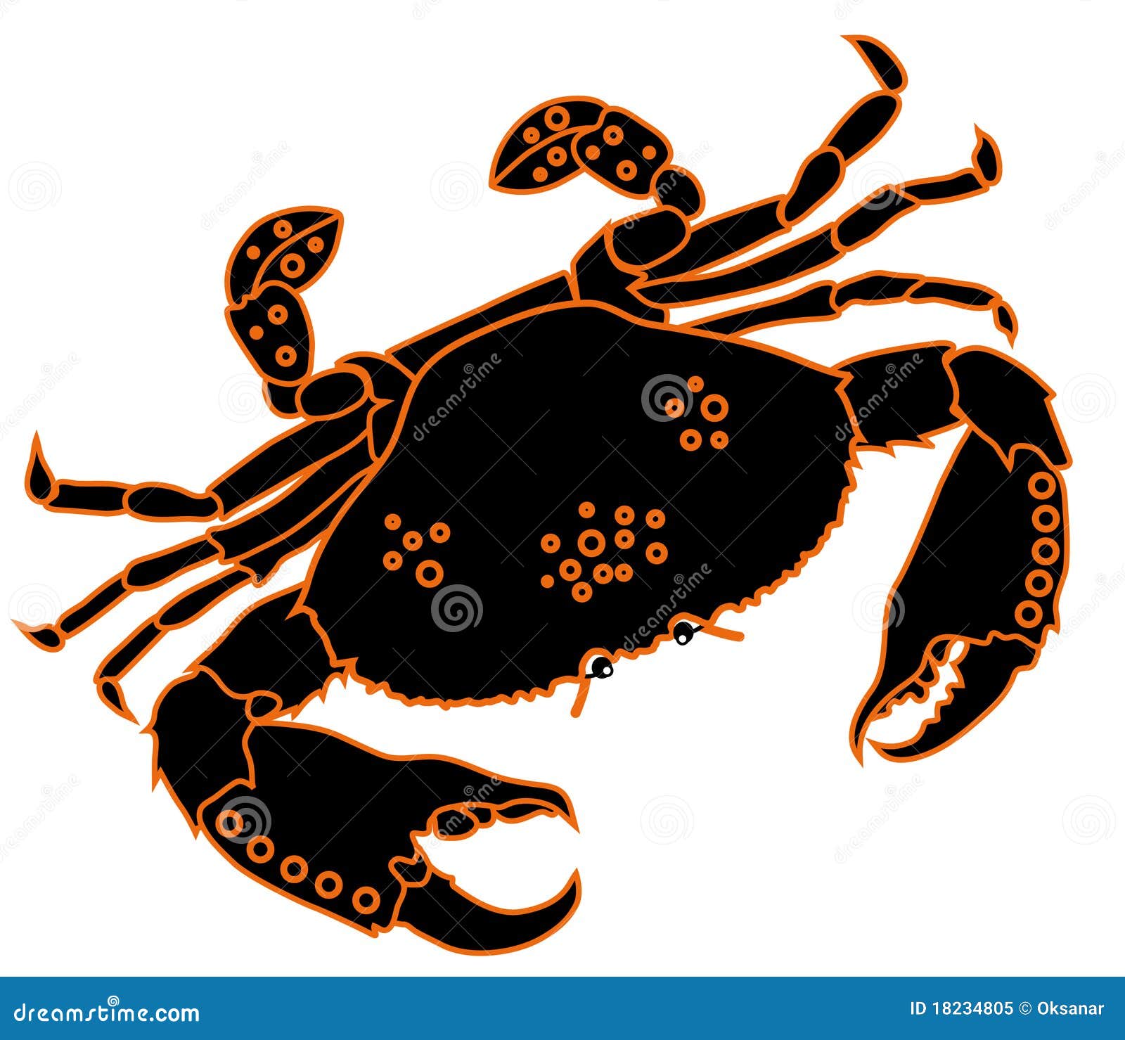 Crab. Vector Clip-art. | CartoonDealer.com #18234805
