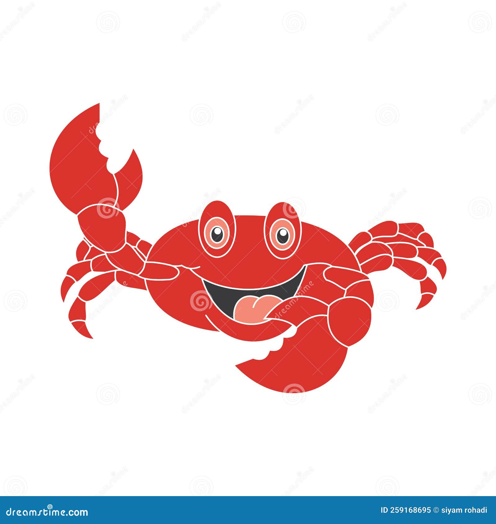 Crab Vector Illustration Design Icon Stock Vector - Illustration of ...