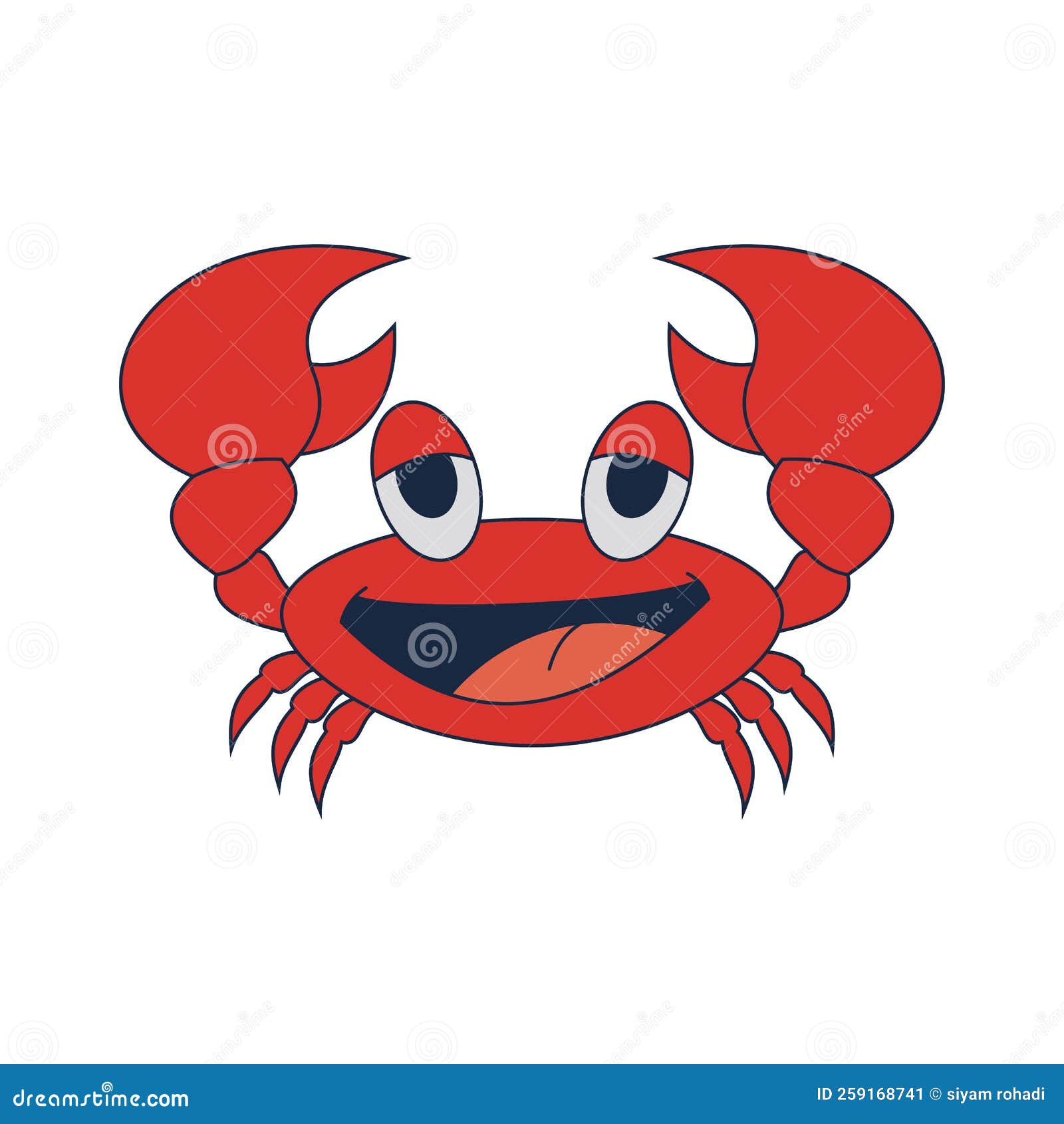 Crab Vector Illustration Design Icon Stock Vector - Illustration of ...