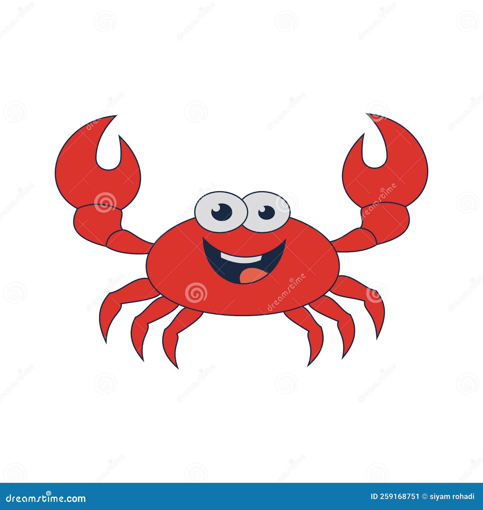 Crab Vector Illustration Design Icon Stock Vector - Illustration of ...