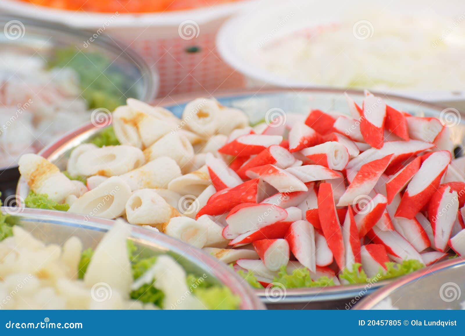 Crabfish and other seafood stock image. Image of uncooked - 20457805