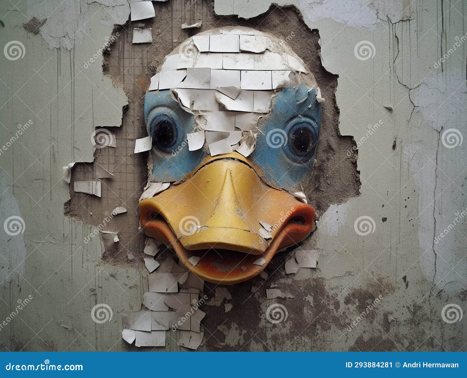 Duck Egg Crack With Slipping Duck Yolk Background Cartoon Vector ...