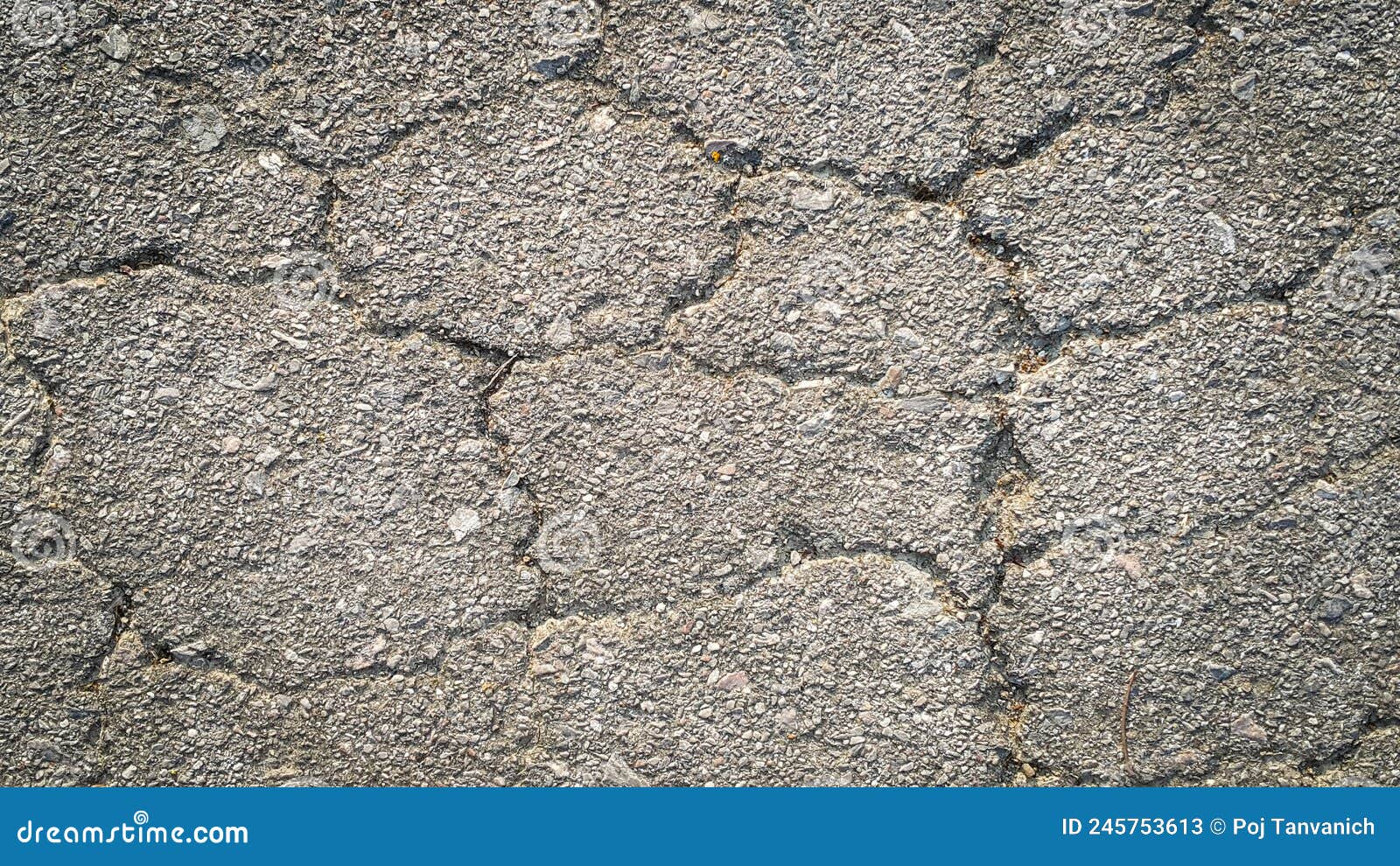 Crack On The Asphaltic Surface. Natural Pattern On Textured Surface ...