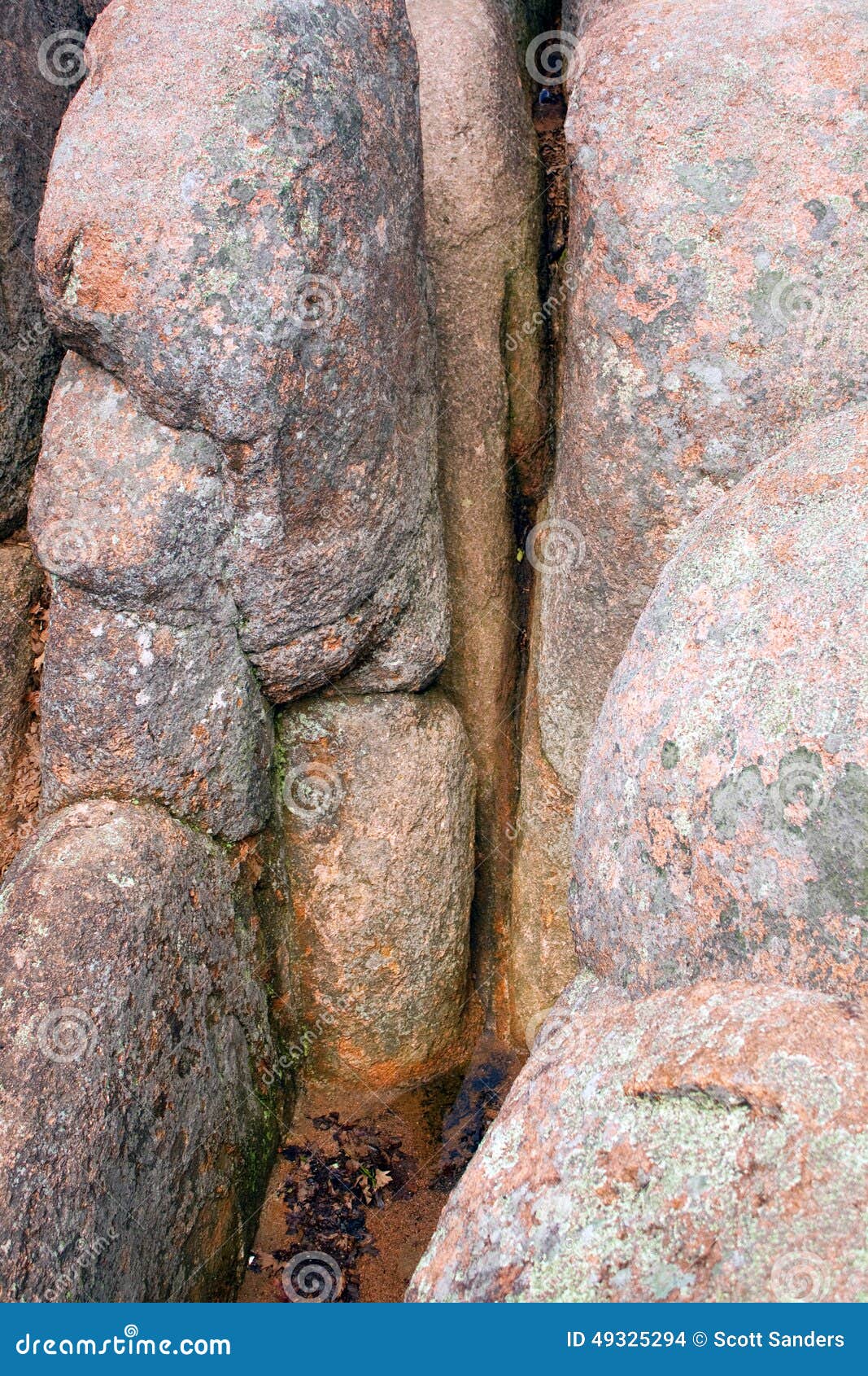 Crack in Boulder stock photo. Image of rock, natural - 49325294