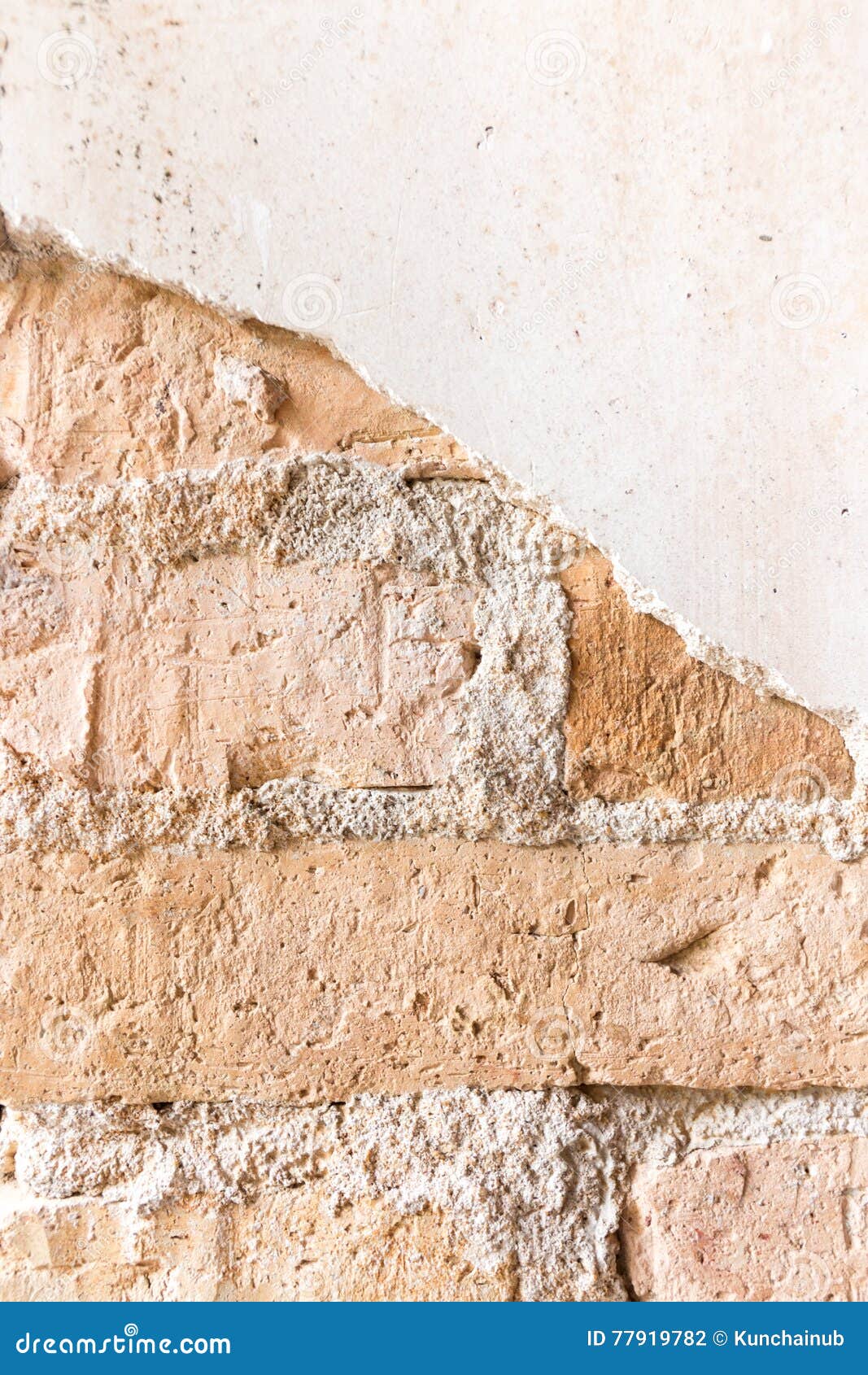 Crack Brick Wall in Old House Stock Photo - Image of surface, material ...