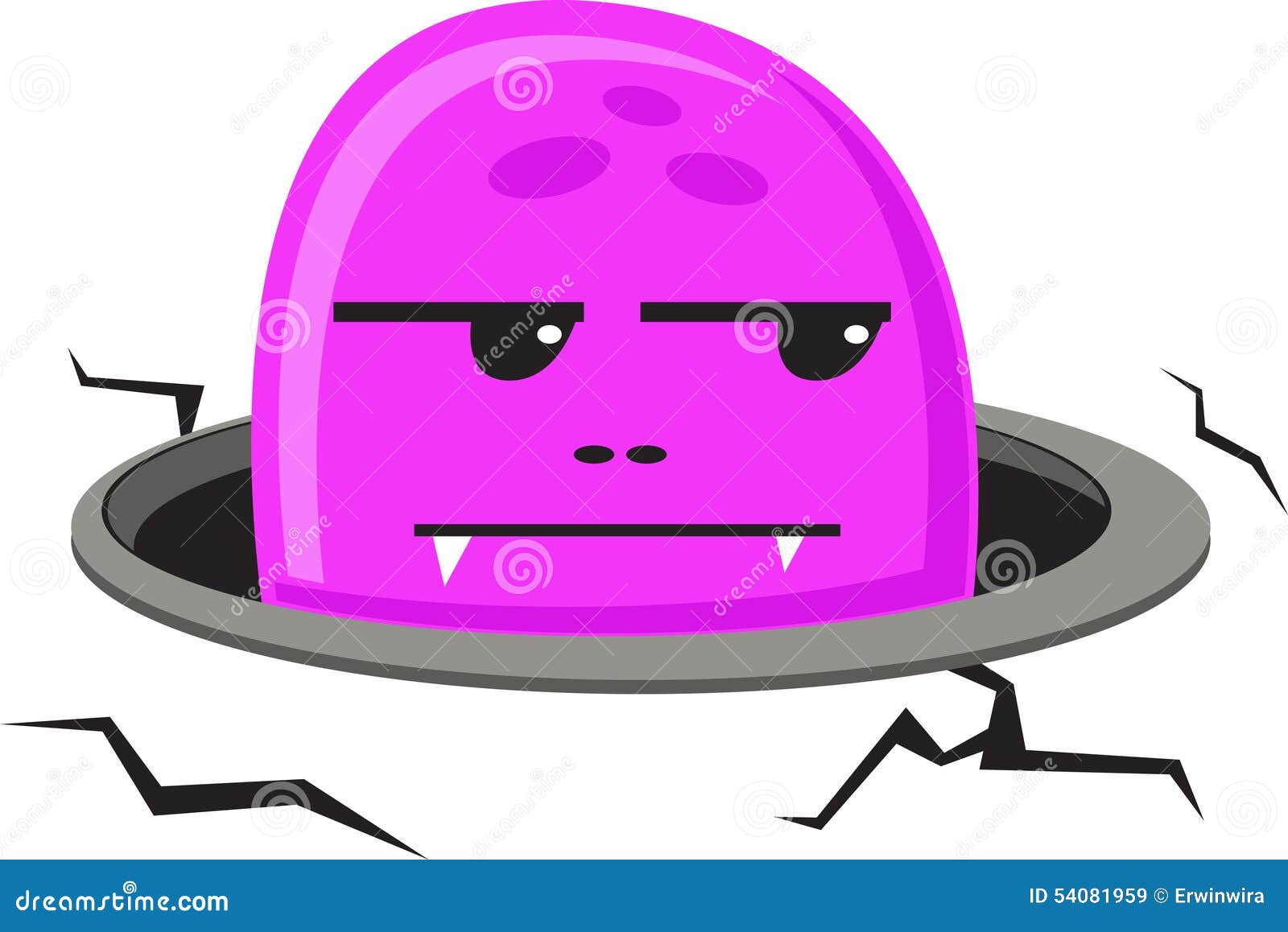 Crack stock illustration. Illustration of jelly, hacker - 54081959