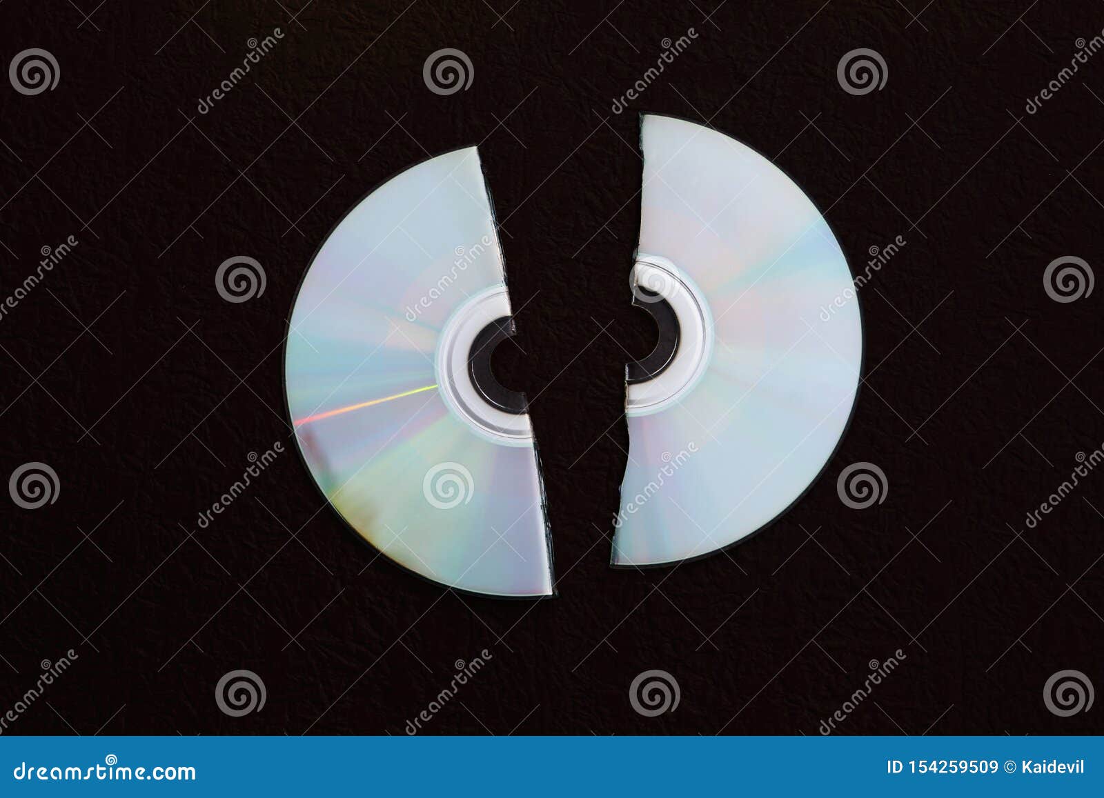 Crack Cd on Black Background Stock Image - Image of cracked, black ...