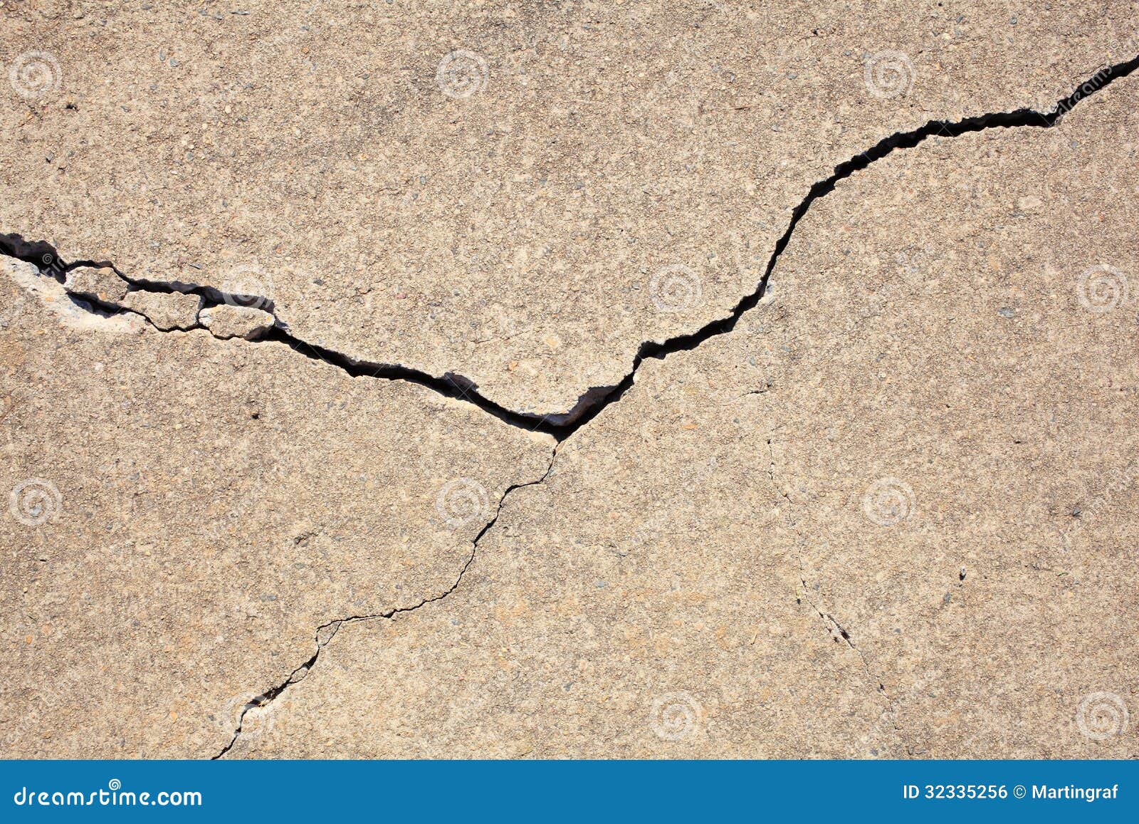 Crack in concrete stock photo. Image of floor, cracks - 32335256