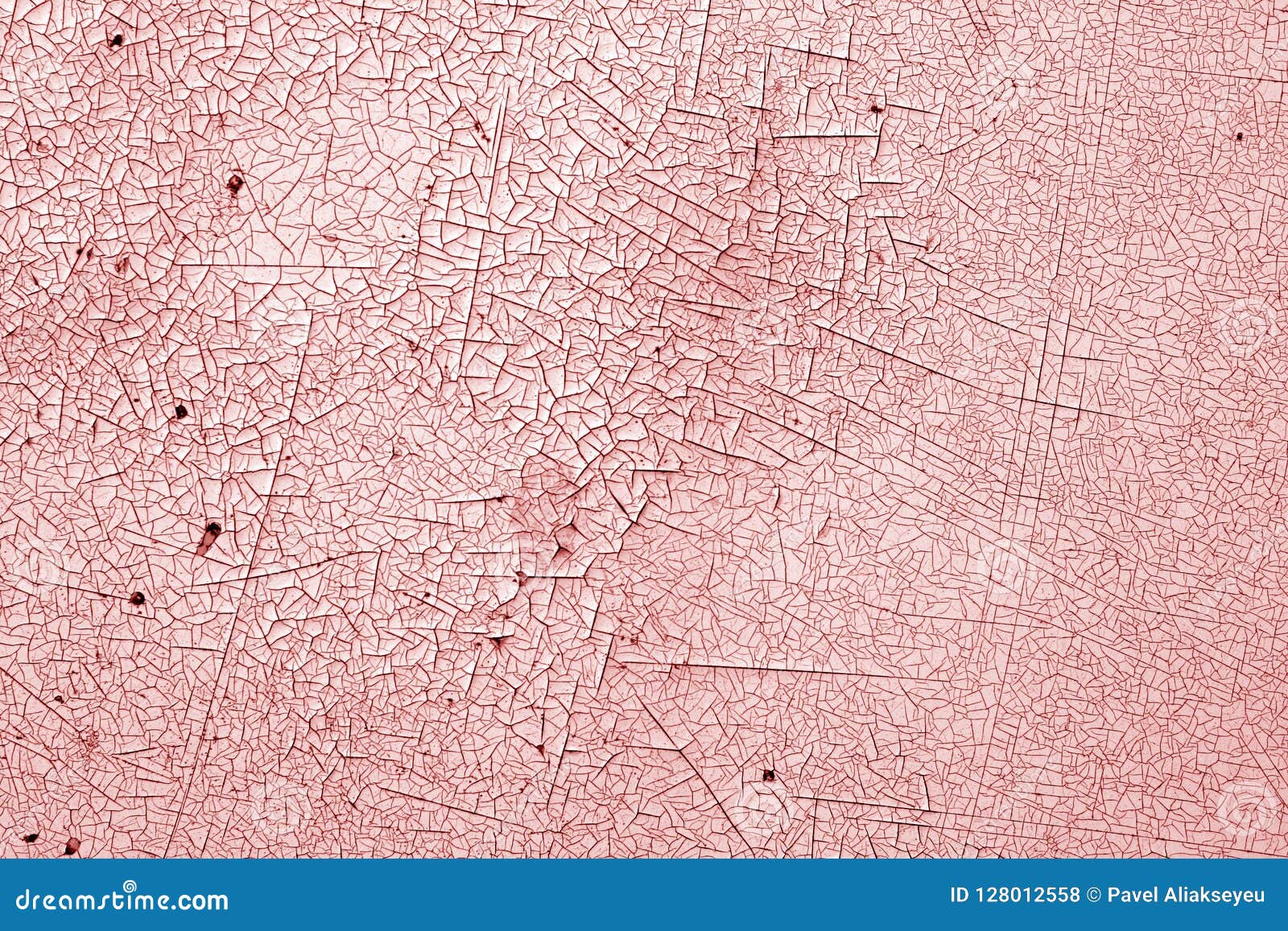 Crack and Damage on Painted Texture in Red Tone. Stock Photo - Image of ...