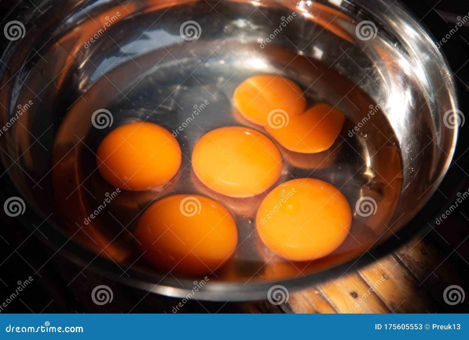 Crack an egg stock image. Image of preparation, cracked - 175605553