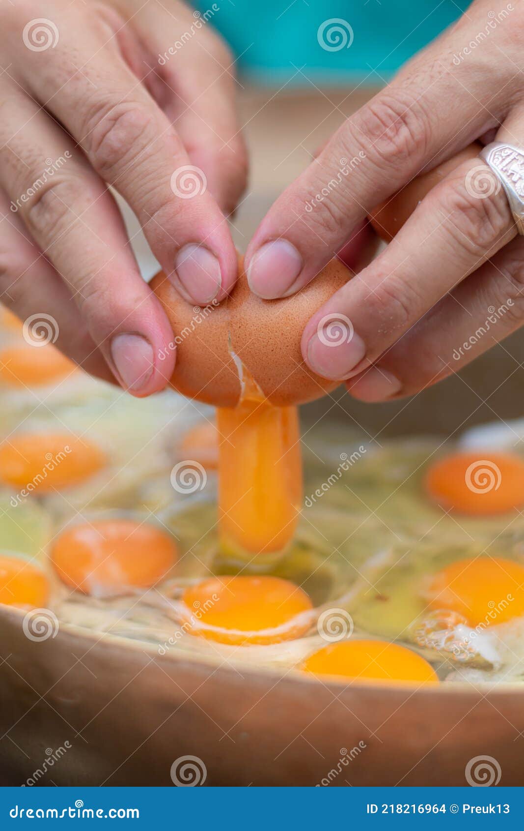 Crack an egg stock photo. Image of white, breakfast - 218216964